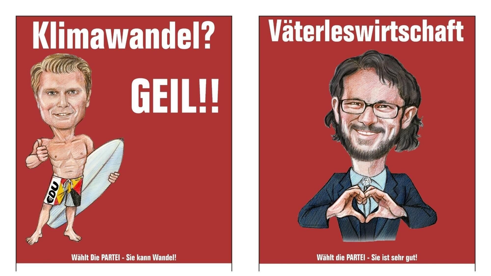 Satirepartei veräppelt Bareiß und Kretschmann mit alternativen Plakaten