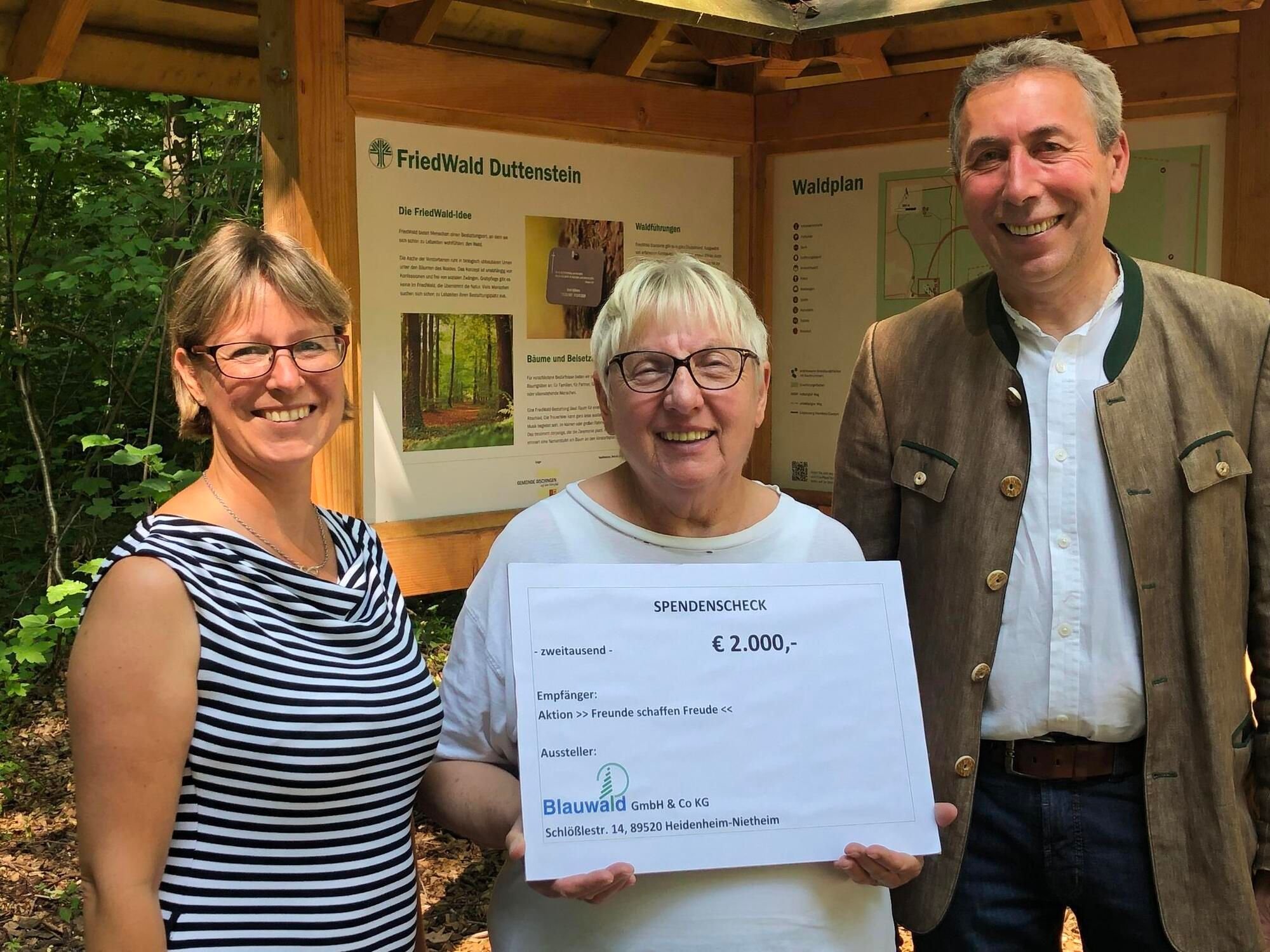 Blauwald GmbH unterstützt die „Freunde“