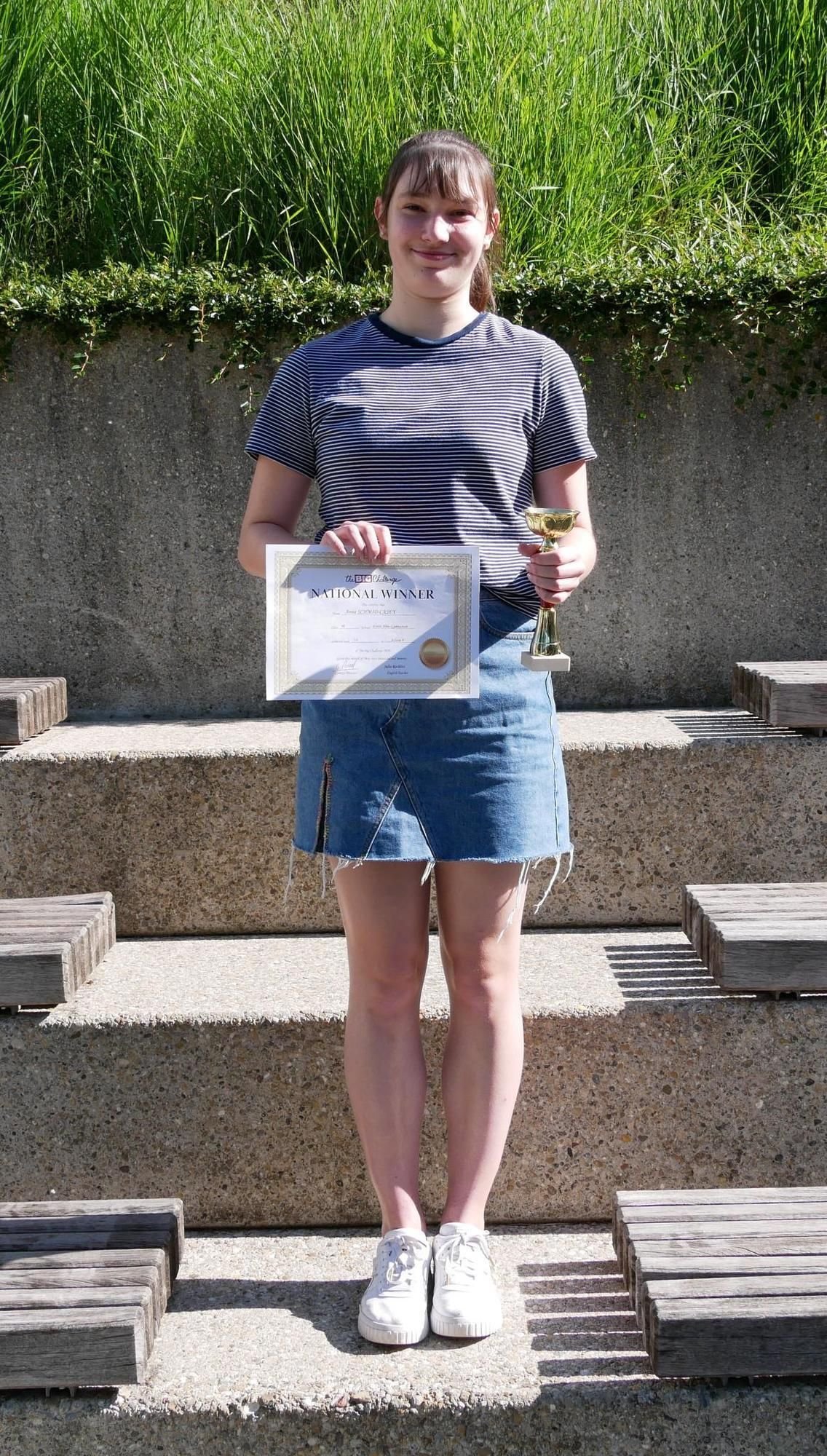 Anna Schmid-Casey ist Bundessiegerin der „Big Challenge“