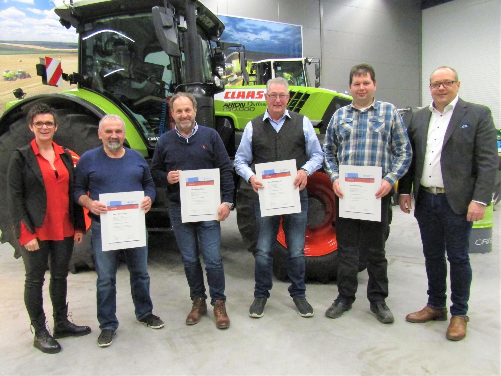 Duffner Landtechnik ehrt langjährige Mitarbeiter