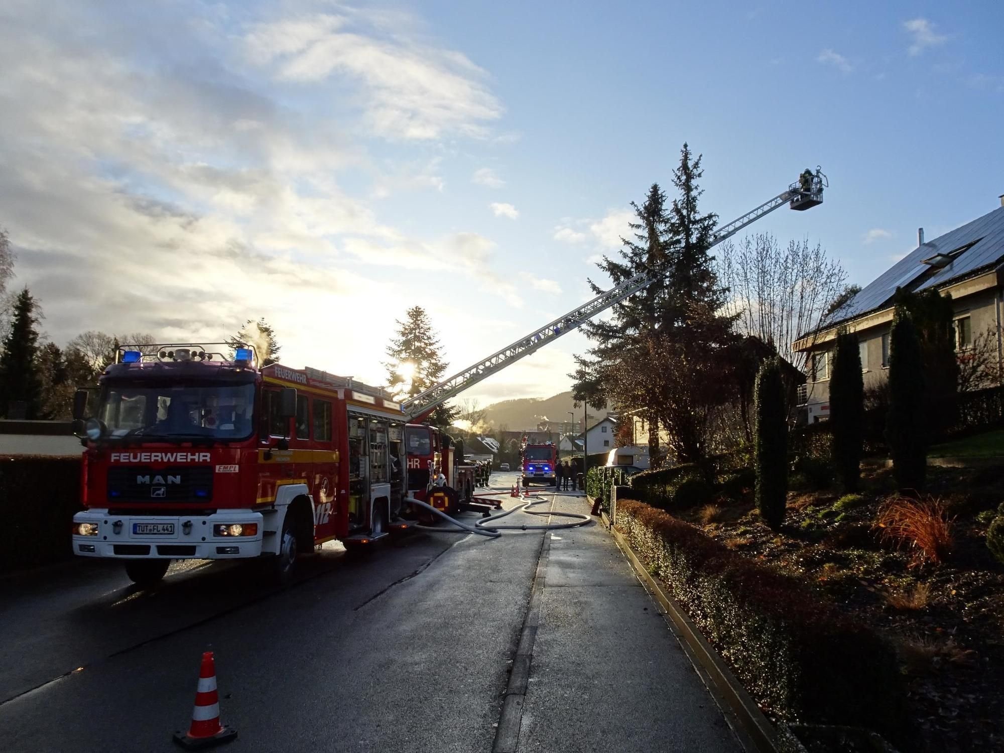 Brand verräuchert Dachboden