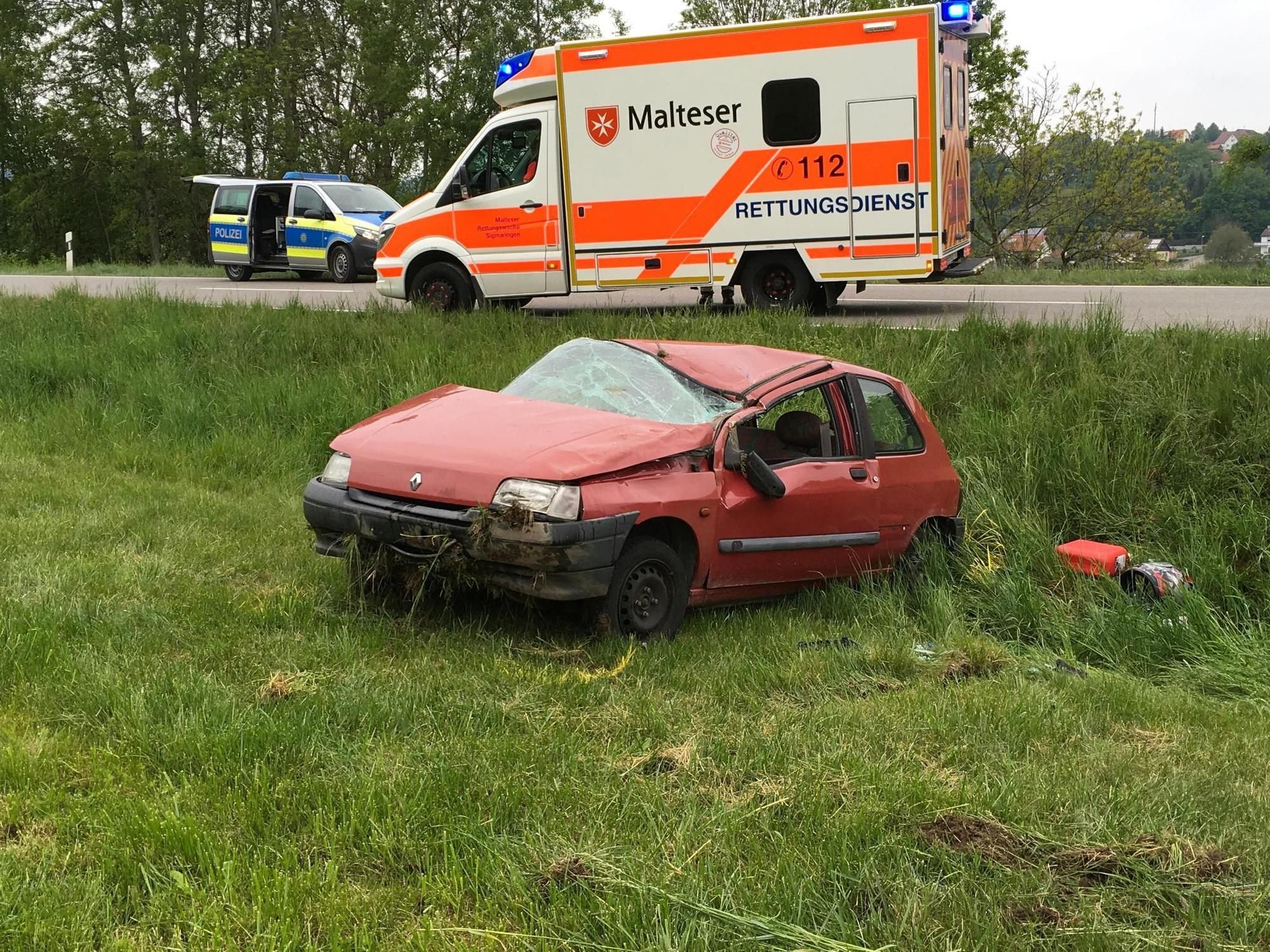 Drei Verletzte nach Unfall auf B311