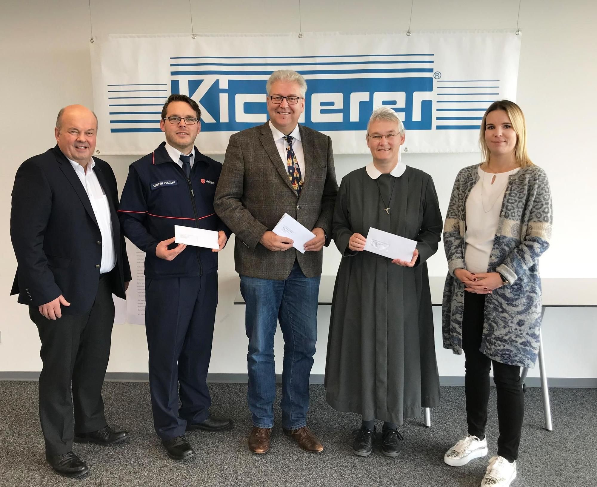 Ellwanger Firma Kicherer spendet für soziale Organisationen