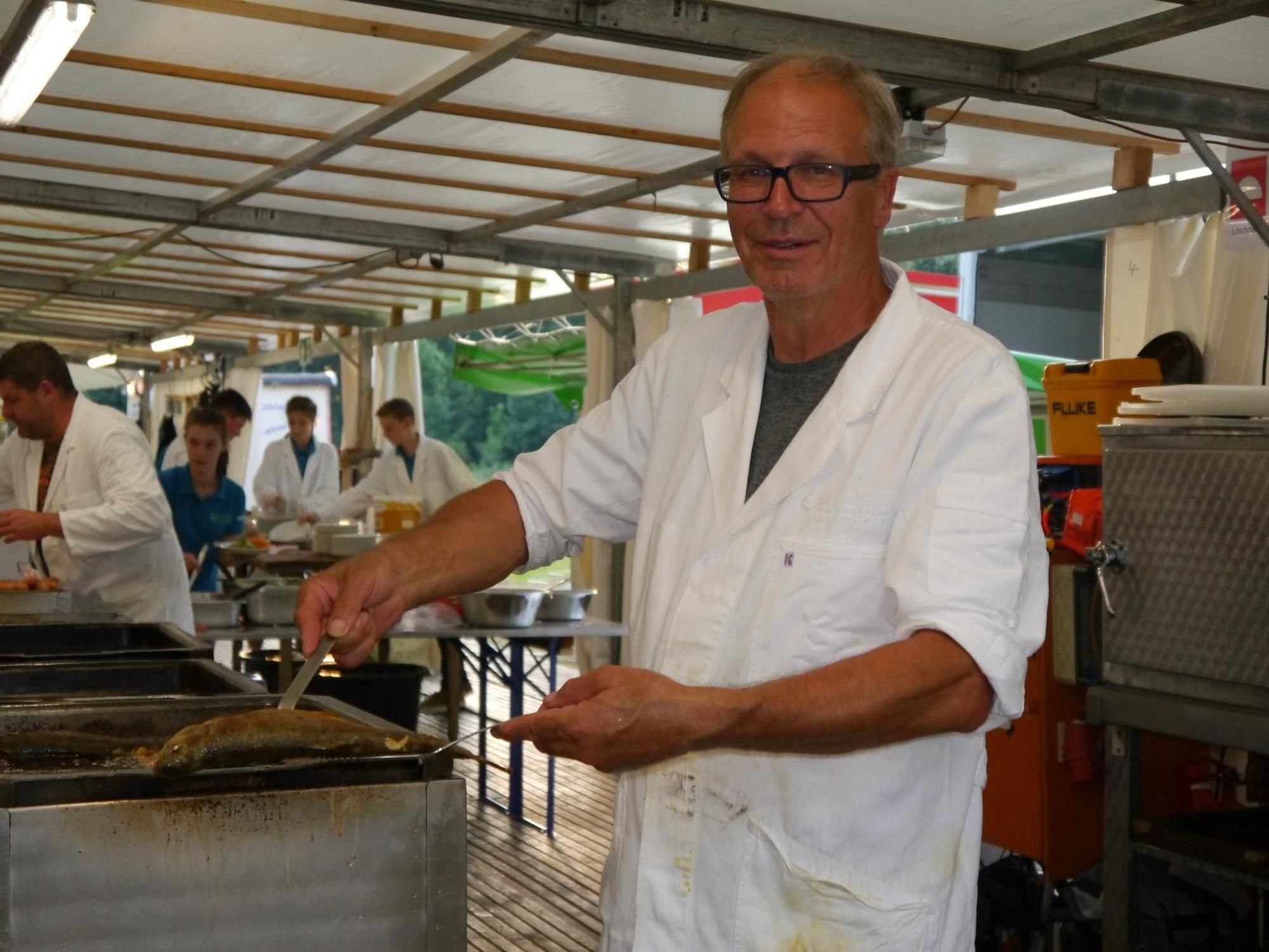 Christian Stöhr braucht fürs Fass nur einen Schlag