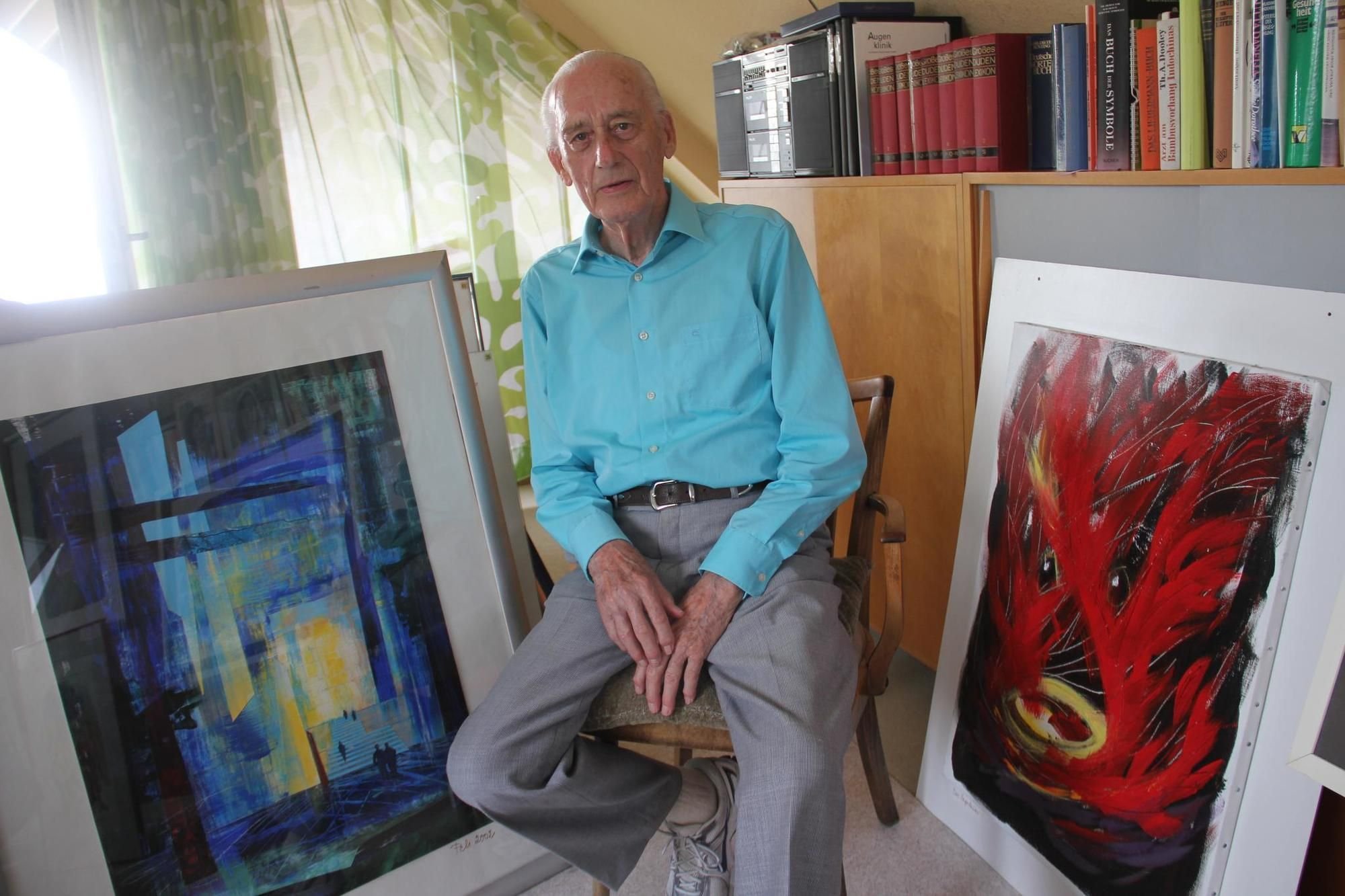 Die Malerei spendet dem Künstler Trost