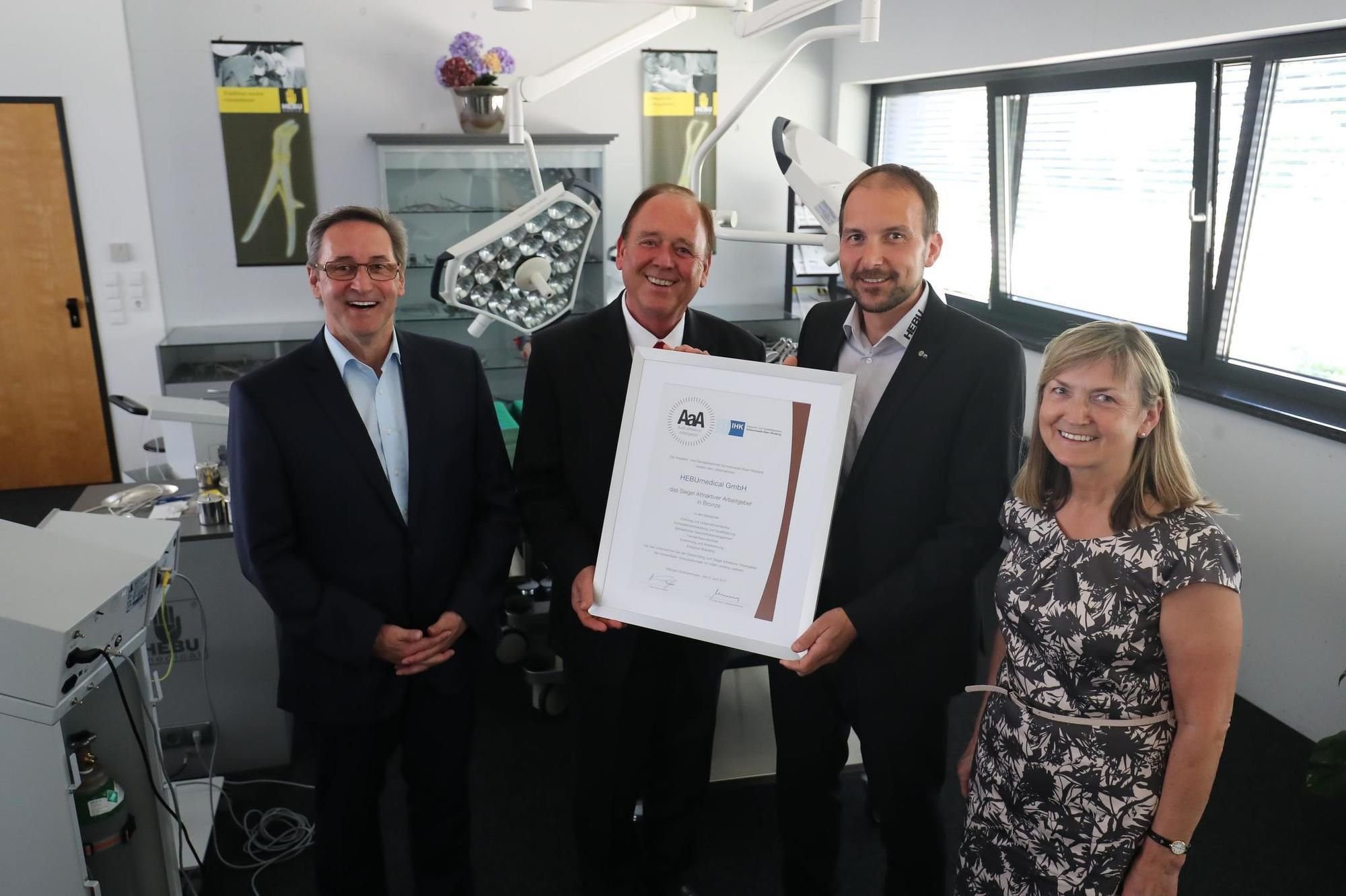 Hebu Medical darf sich „Attraktiver Arbeitgeber“ nennen