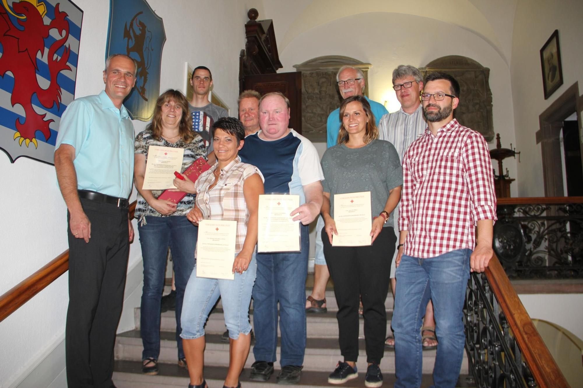 Hubert Scherer spendet 75-mal Blut