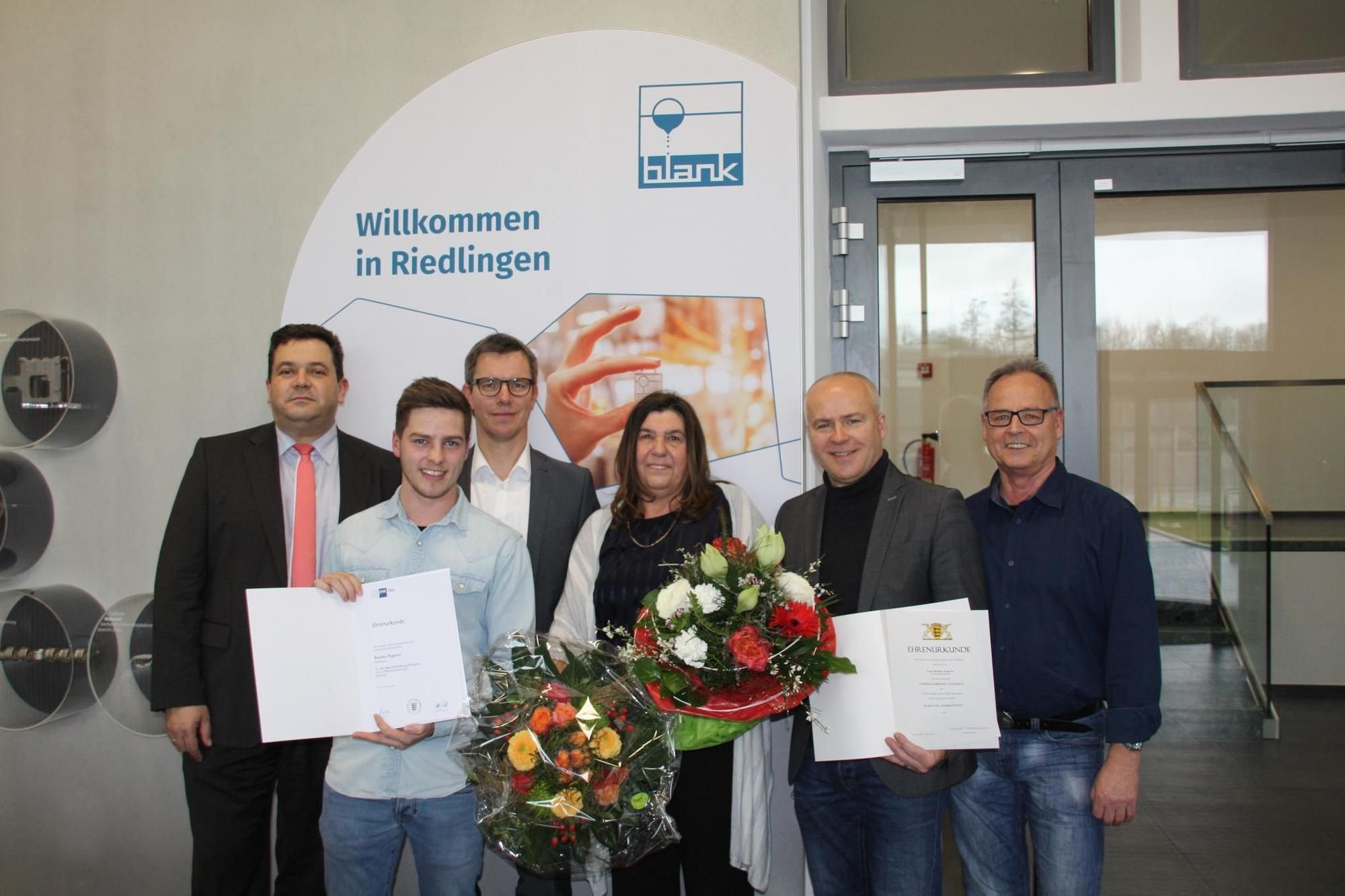 Feinguss Blank ehrt Branka Popovic