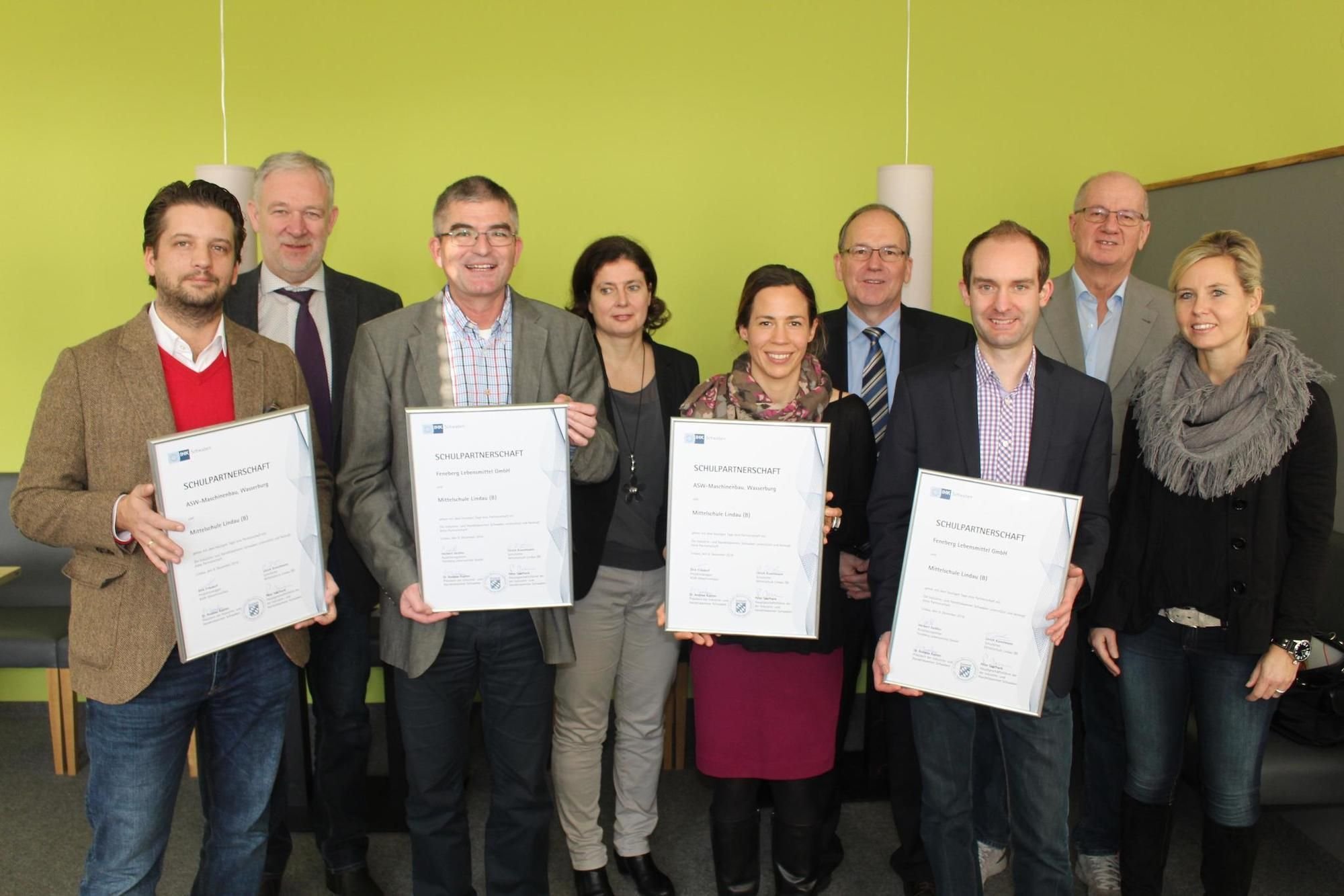 Lindauer Mittelschulen haben jetzt Unternehmenspartner