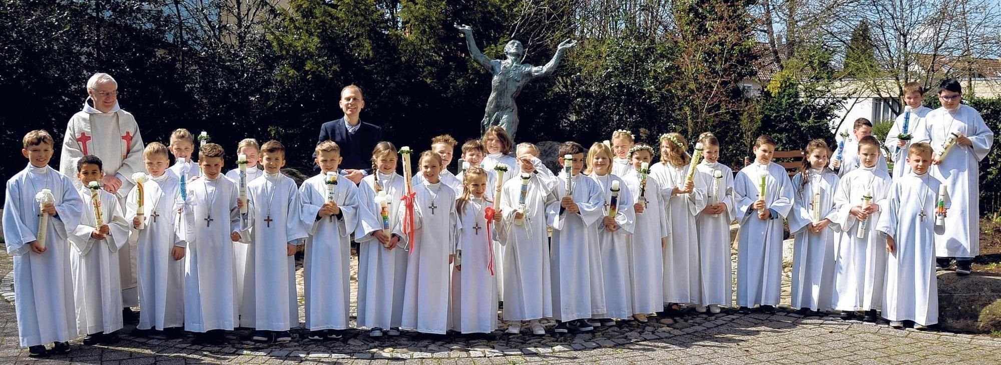 28 Kinder feiern in St. Ulrich ihre Kommunion