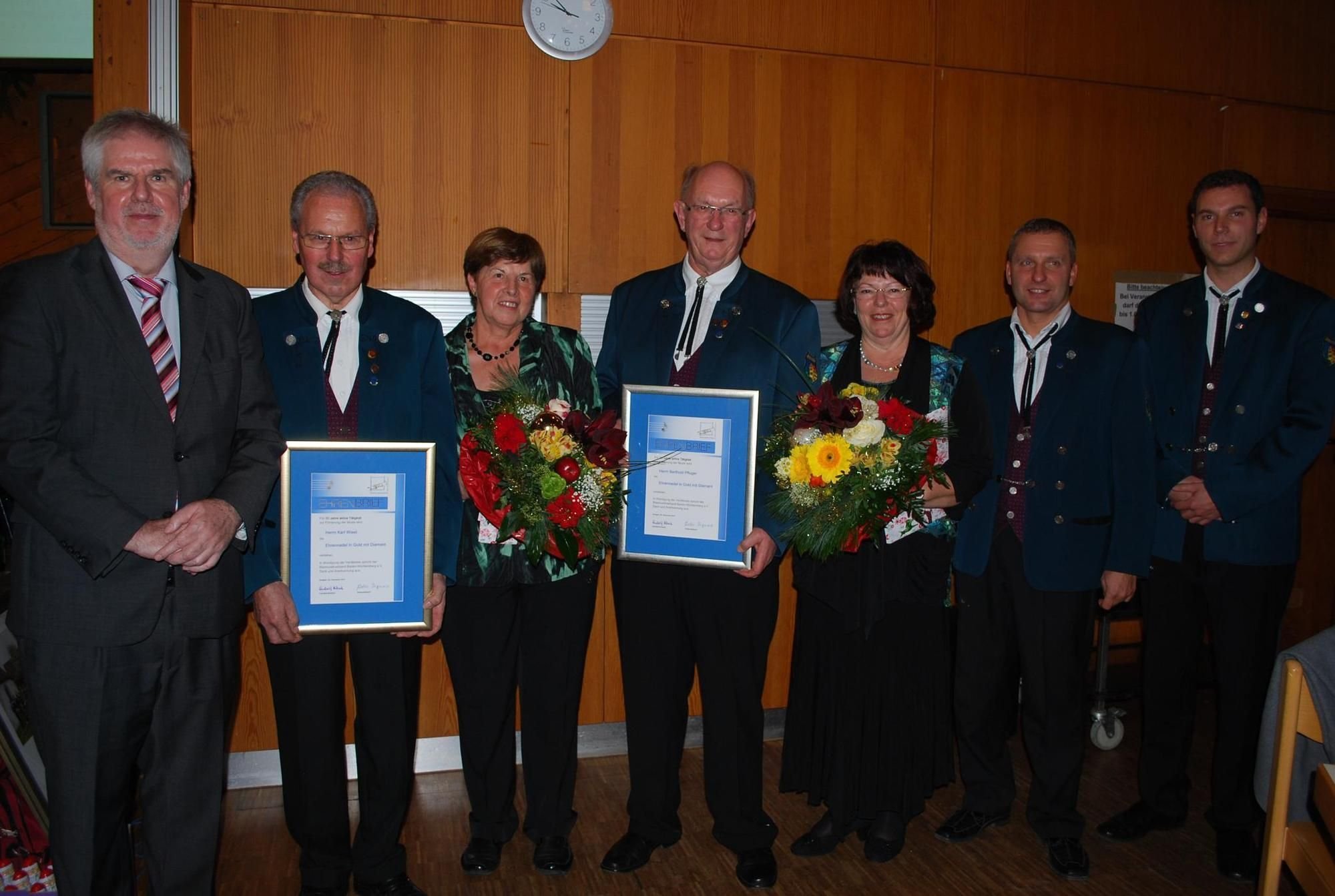 Musikverein ehrt verdiente Mitglieder