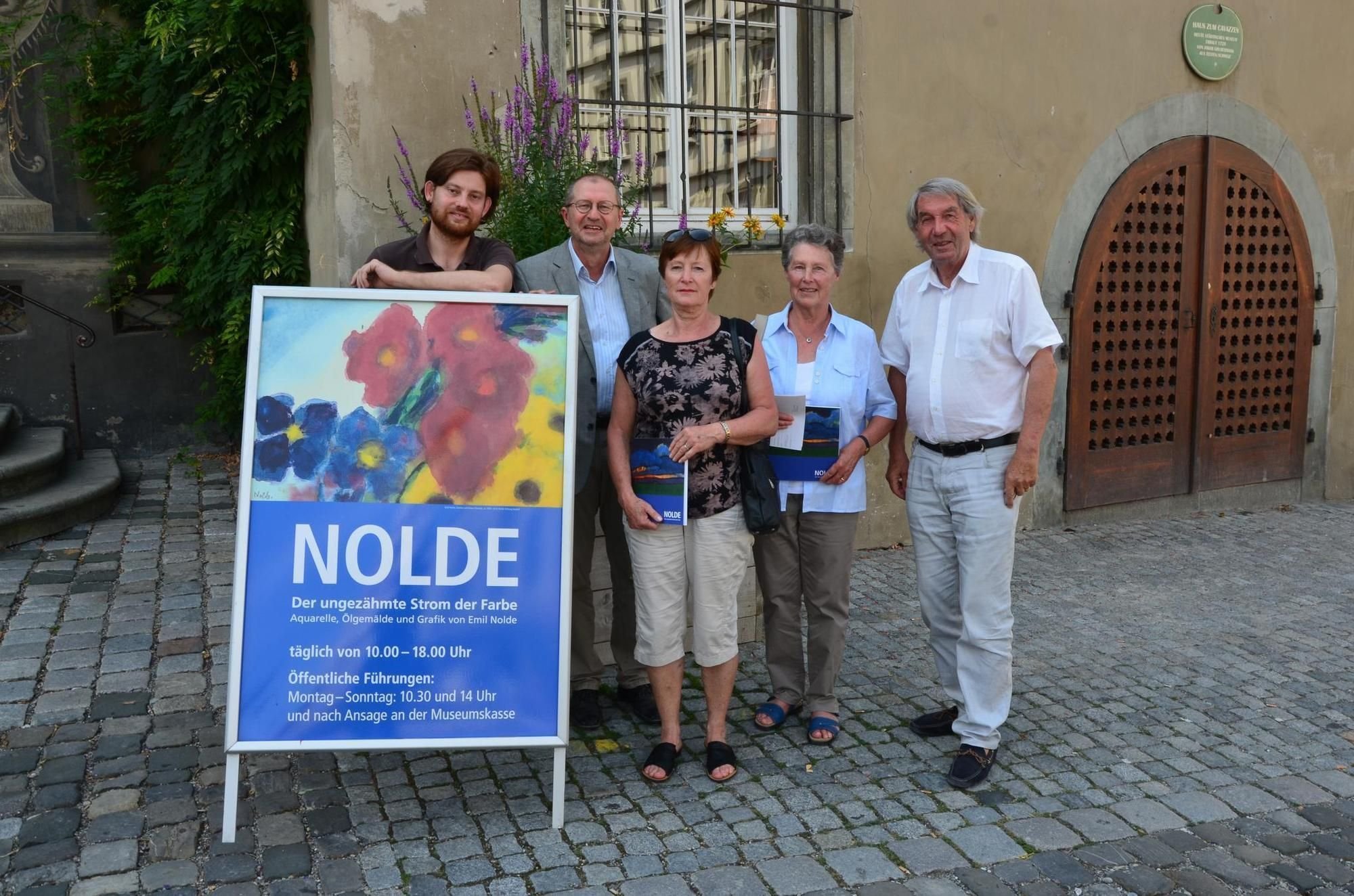 50000. Besucher der Nolde-Ausstellung begrüßt
