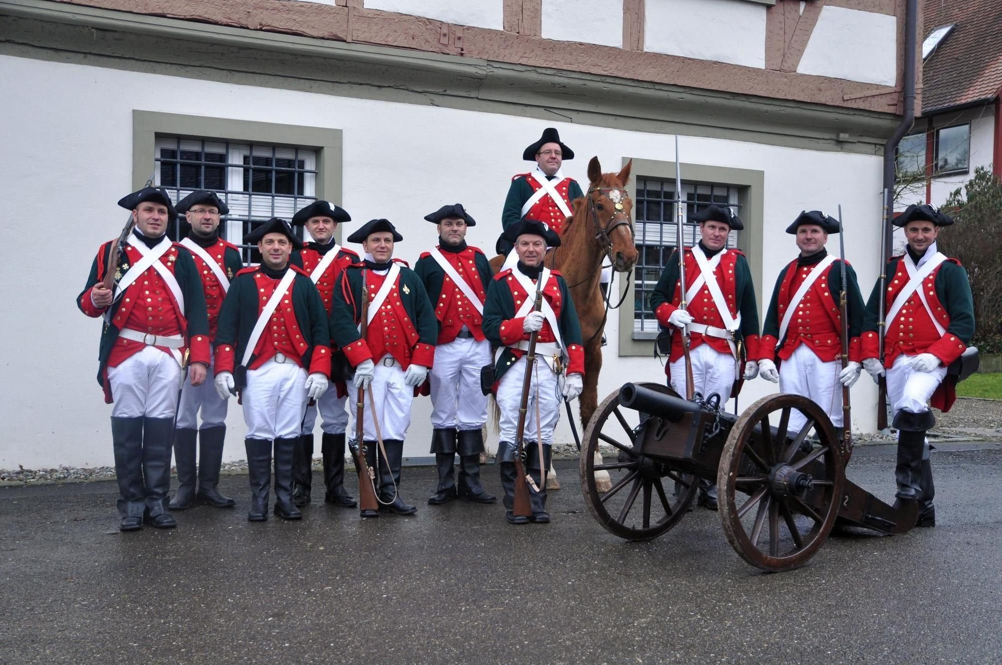Dragoner sind an der Fasnet zu sehen