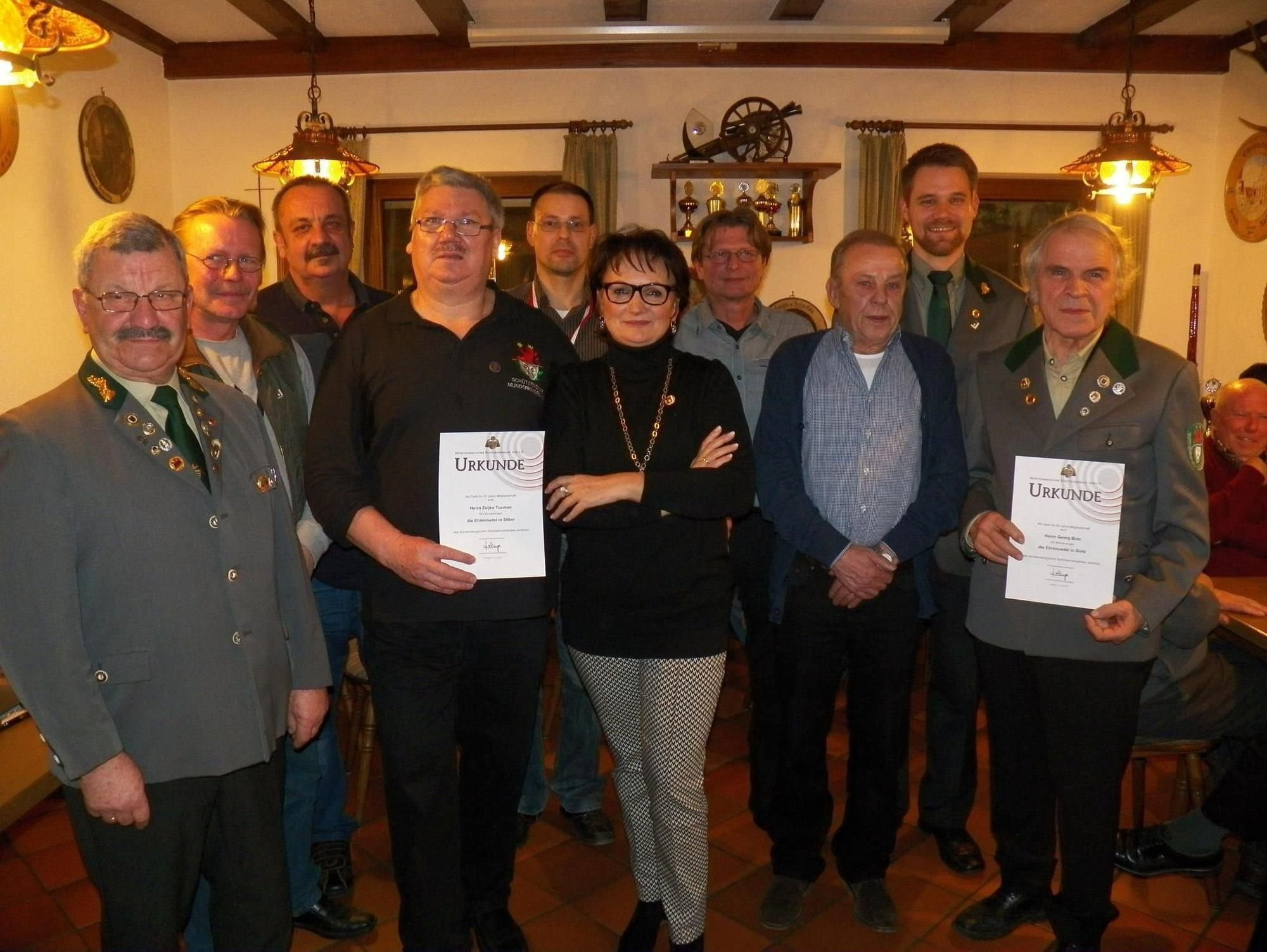 Georg Butz und Willi Halder sind 50 Jahre Schützen