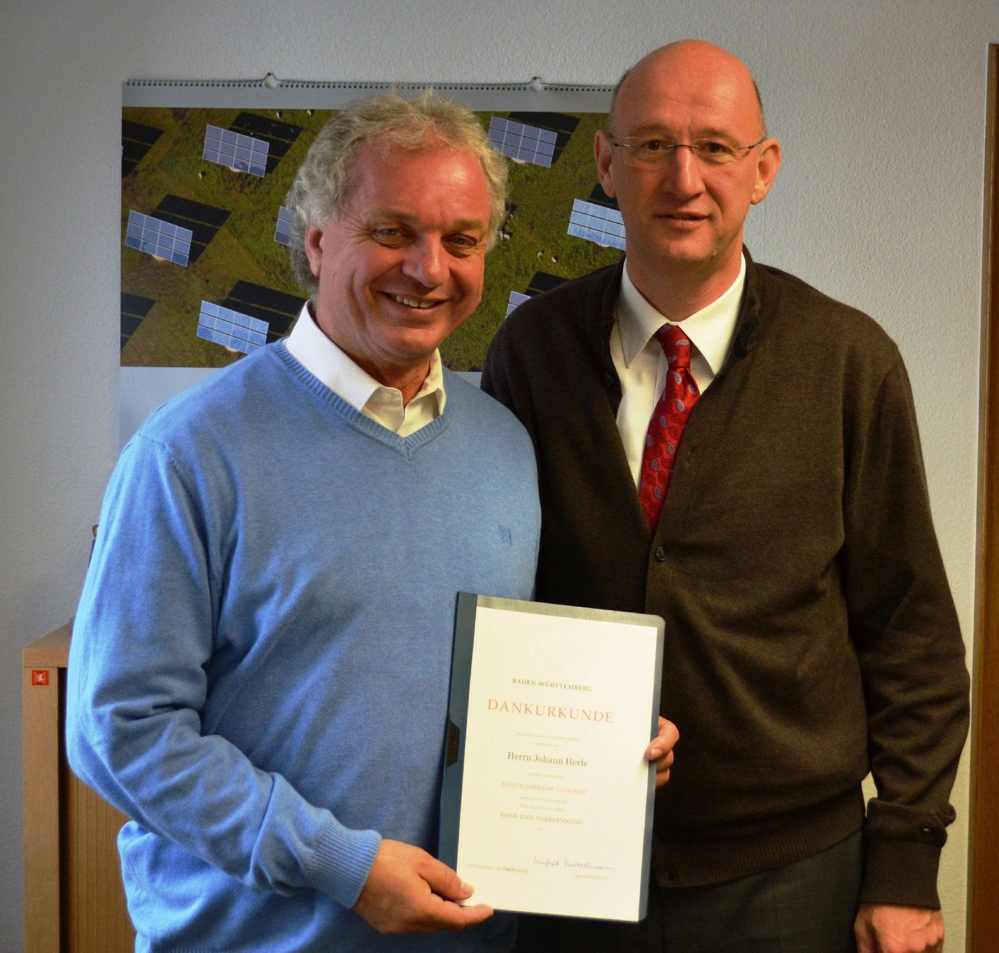 Hans Herle ist seit 40 Jahren im öffentlichen Dienst