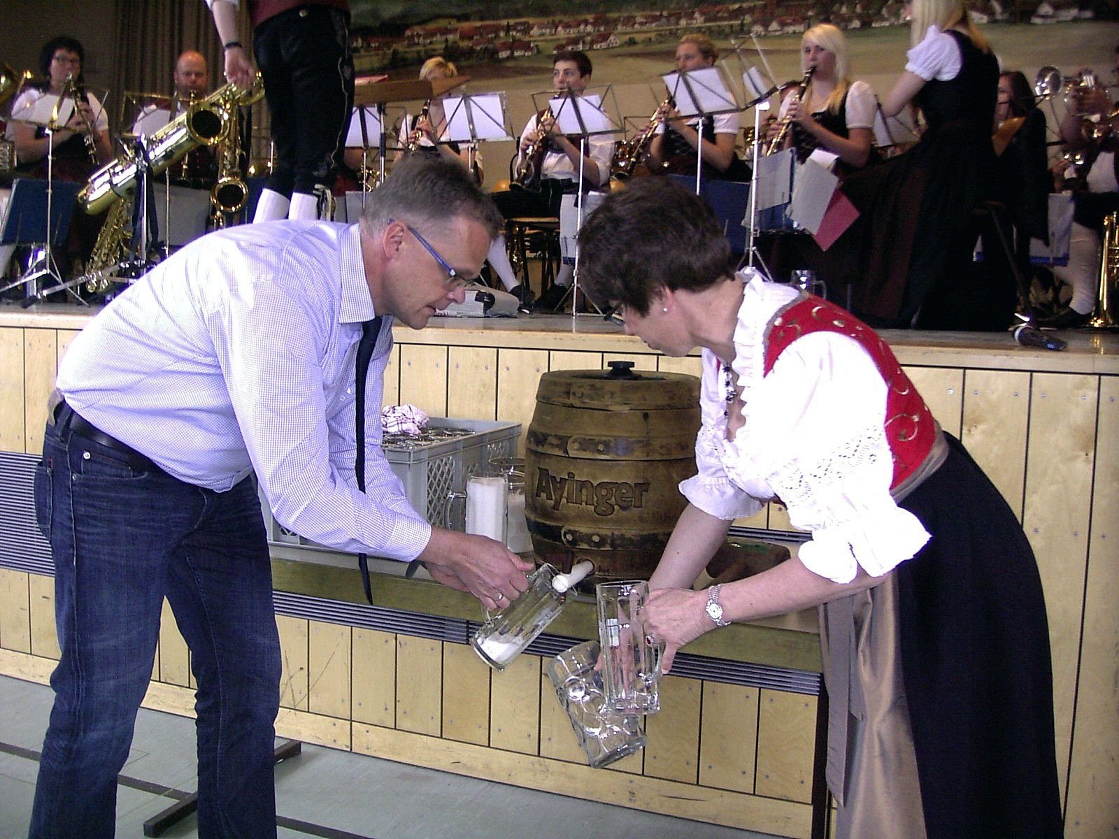 Das Anzapfen gelingt diesmal auf Anhieb