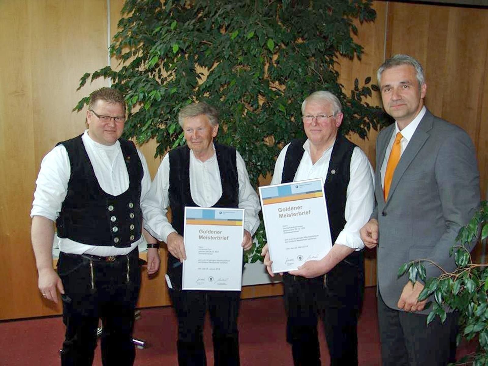 Georg Frankenhauser erhält den Goldenen Meisterbrief