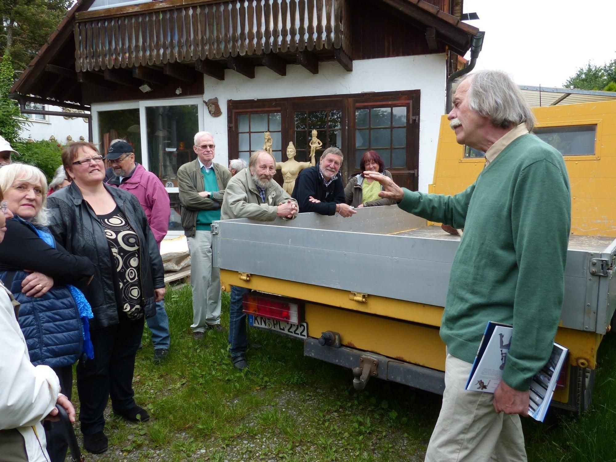 GEW-Senioren besuchen Peter Lenk in Bodman