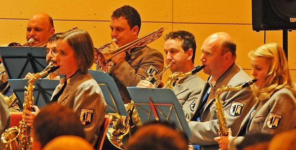 Musiker reisen durch das Land der Mitte