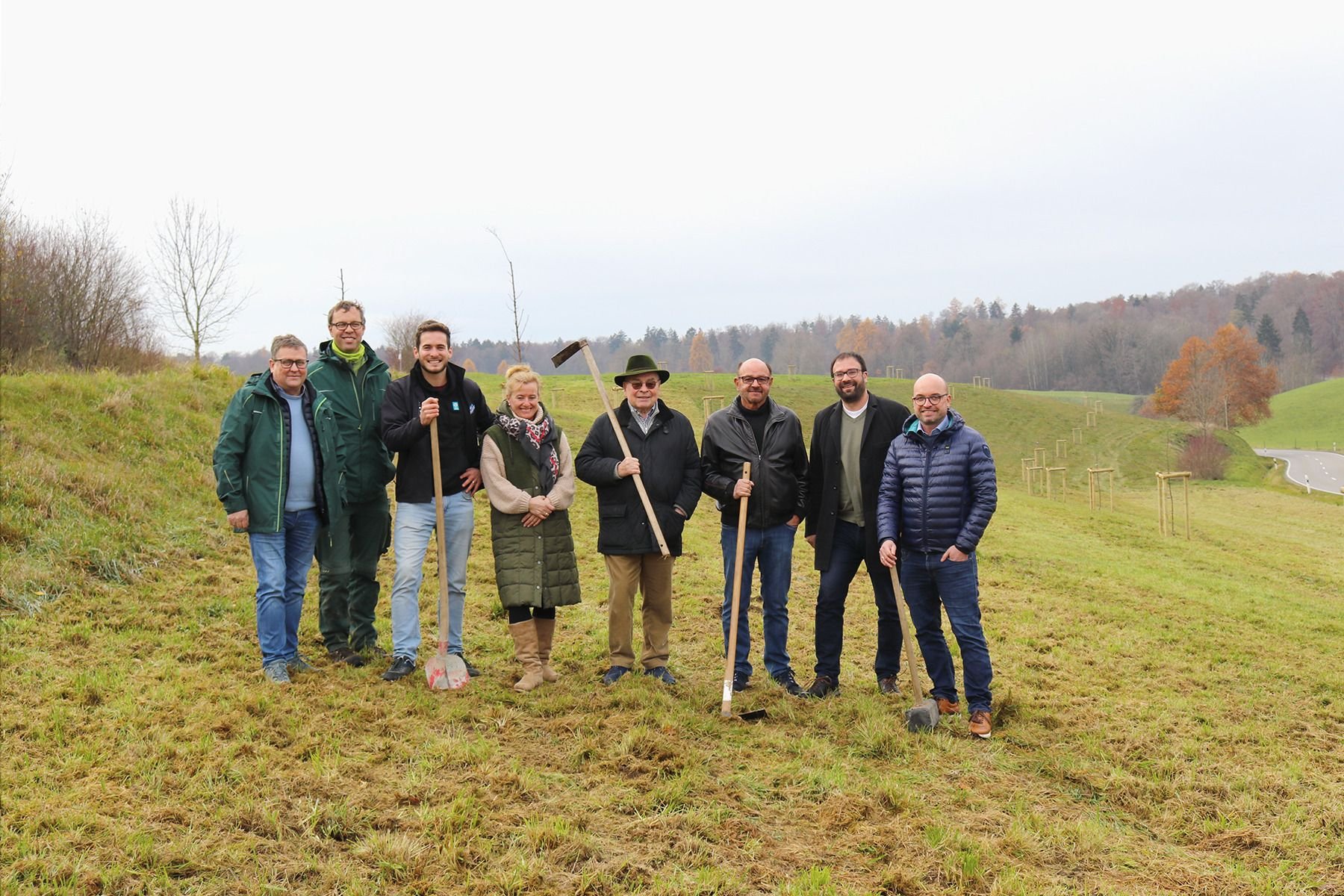Habisreutinger pflanzt 100 Hochstamm-Obstbäume