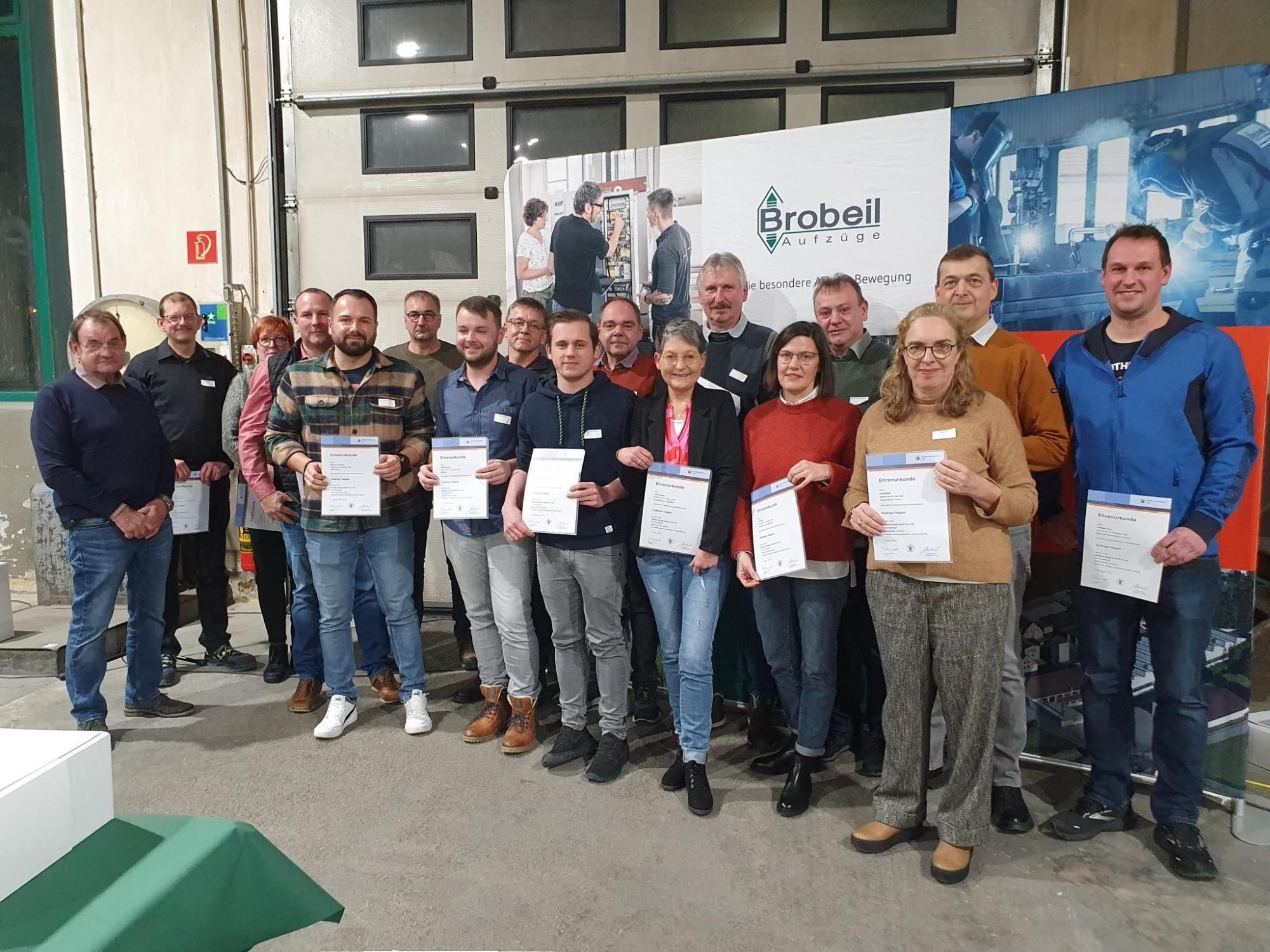 Brobeil ehrt langjährige Mitarbeiter