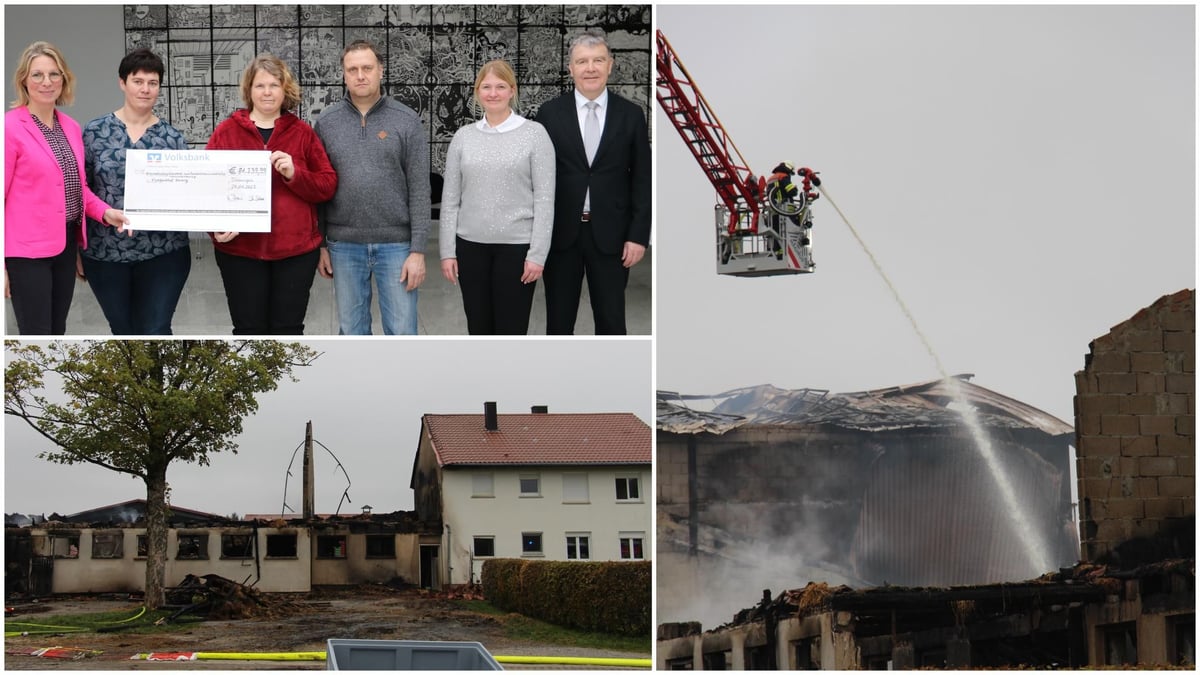 Nach Großbrand: Familie Benzing will ihren Hof wieder aufbauen