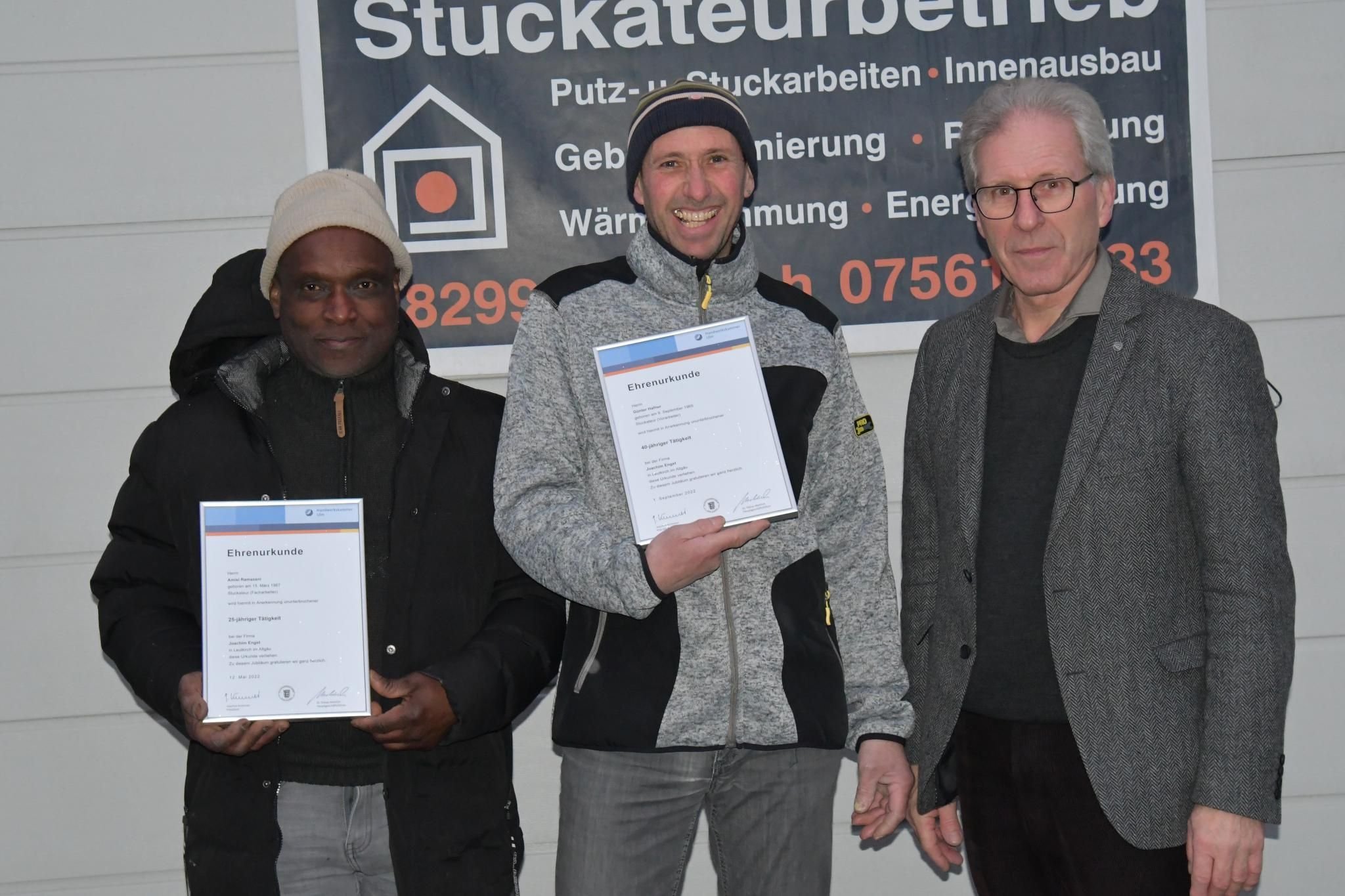 Mitarbeiter-Ehrung bei der Firma Engst