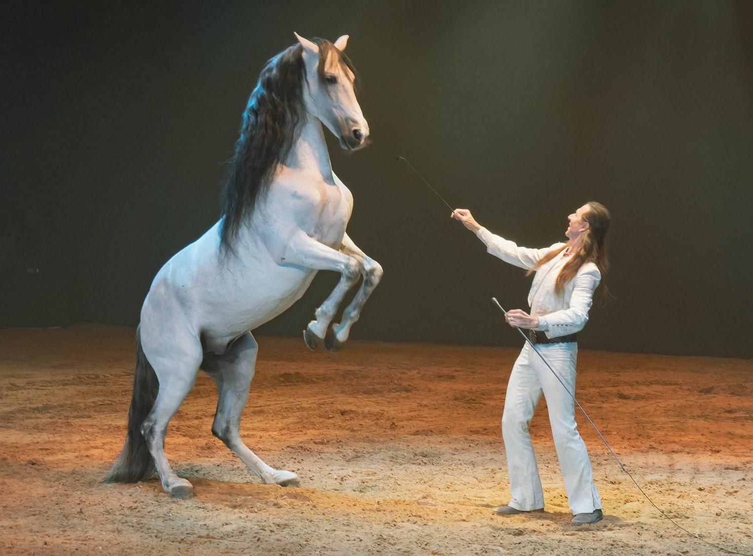 Reitkünstler Frédéric Pignon und Magali Delgado in Amtzell