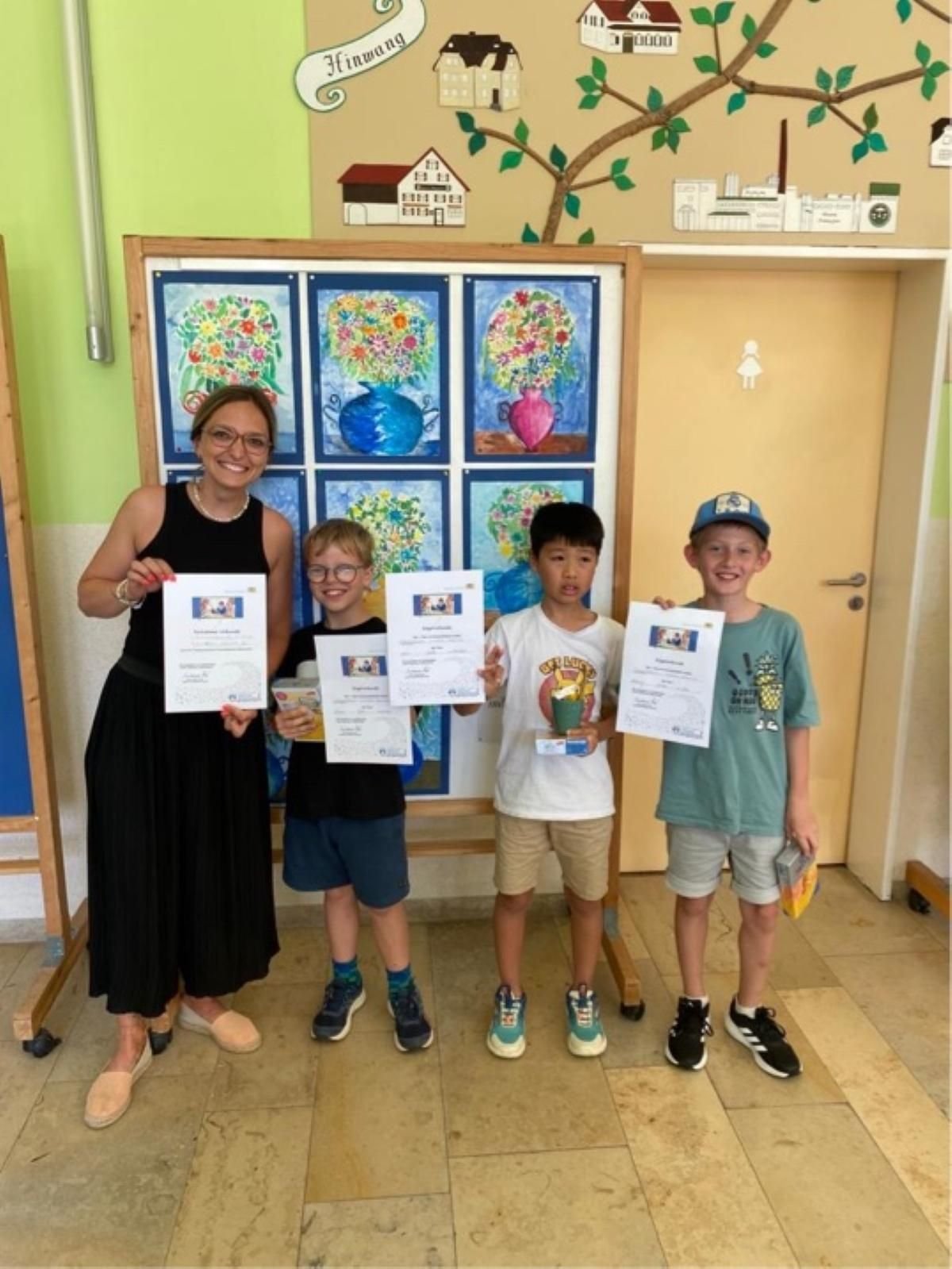 Das Siegerteam der Klasse 3c gewinnt erneut