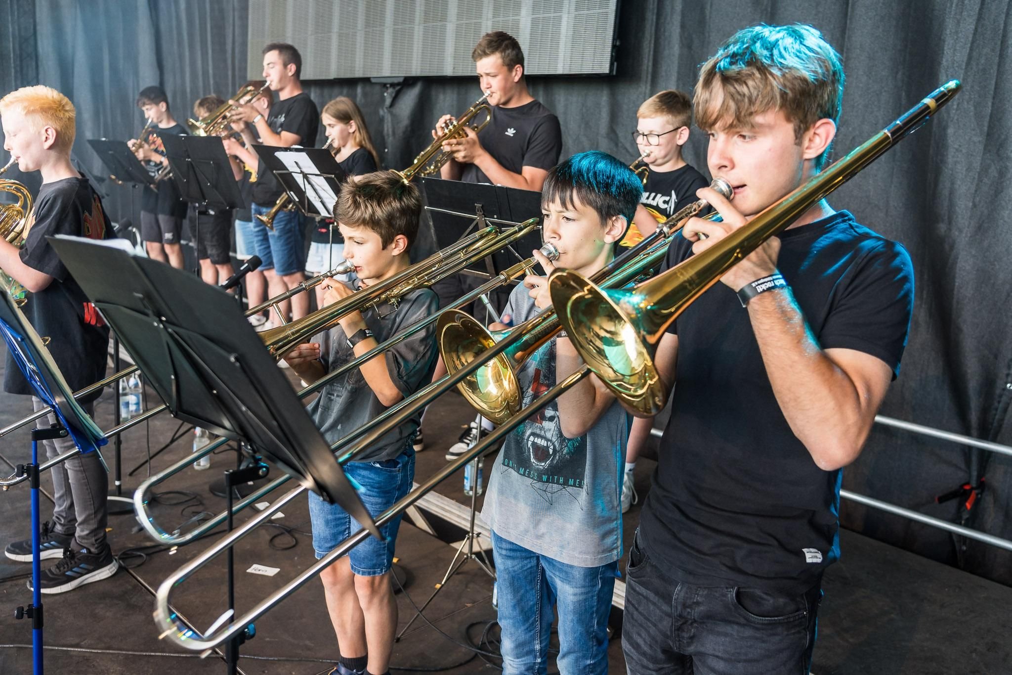 Blasmusik rockt und schallt durchs Sechta–Tal