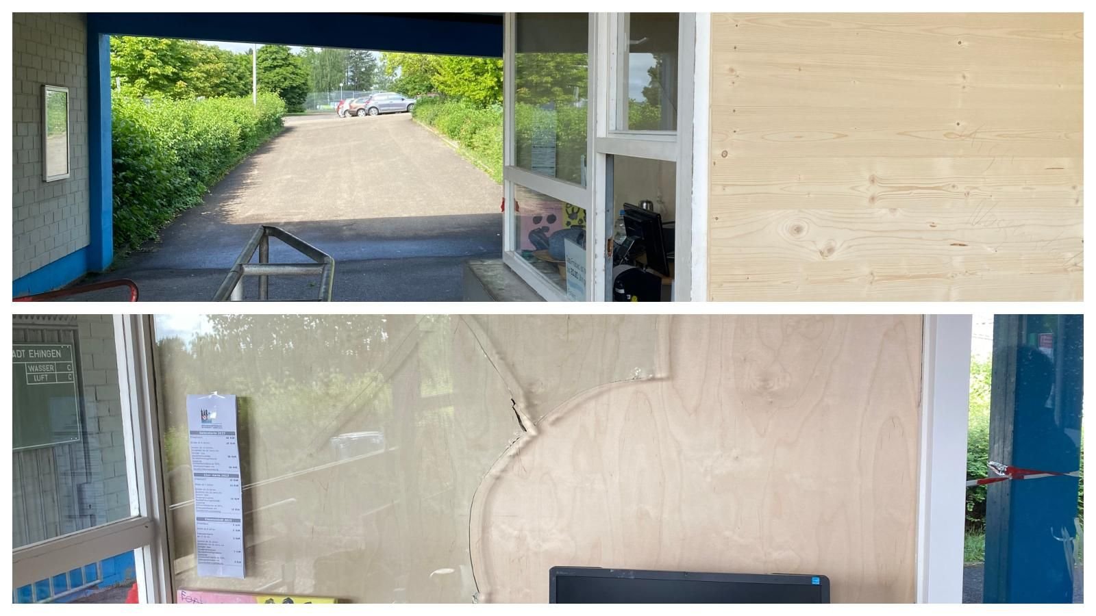 Unbekannter verwüstet Ehinger Schwimmabd