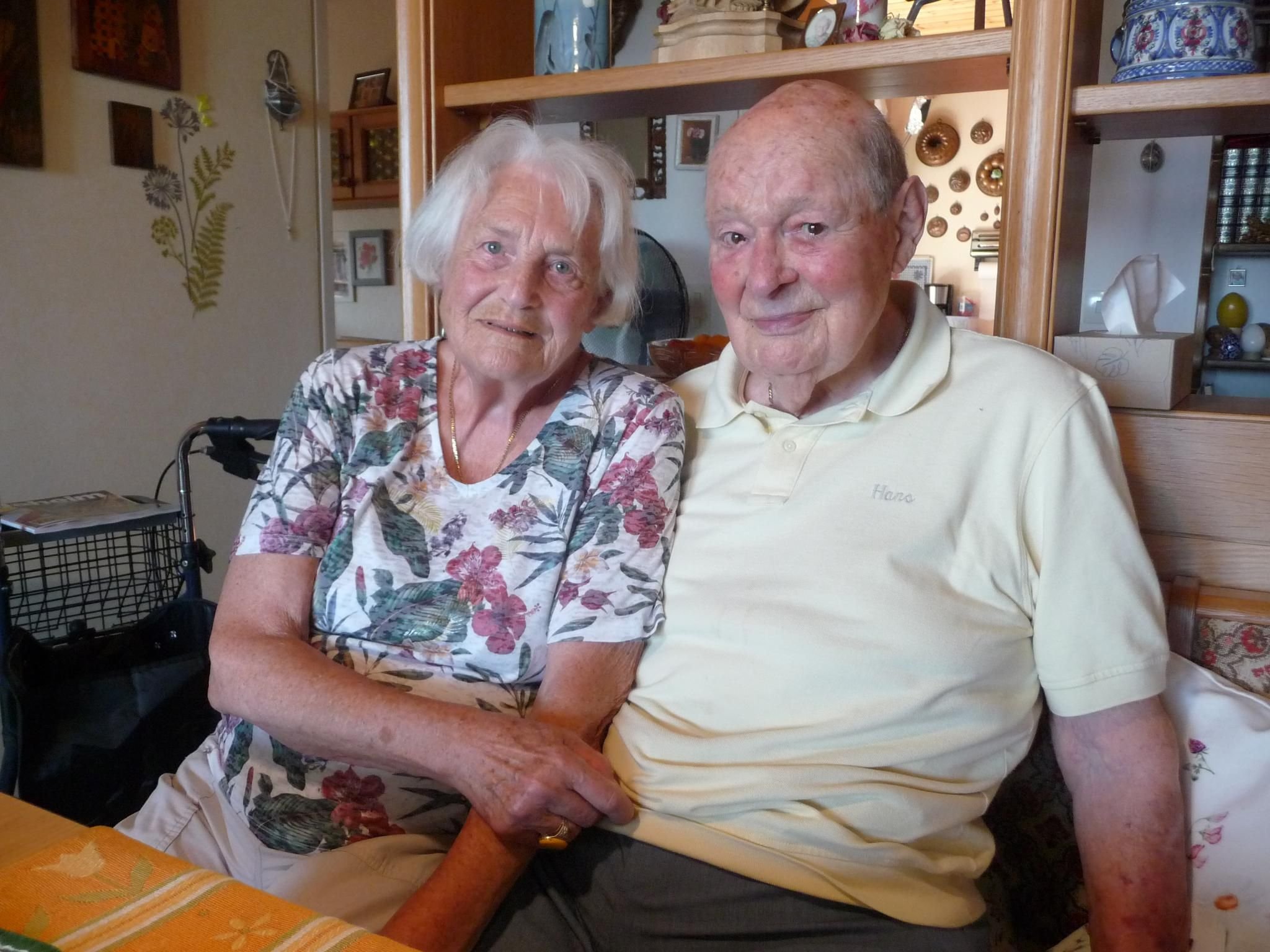 Hans und Isolde Rast feiern Eiserne Hochzeit