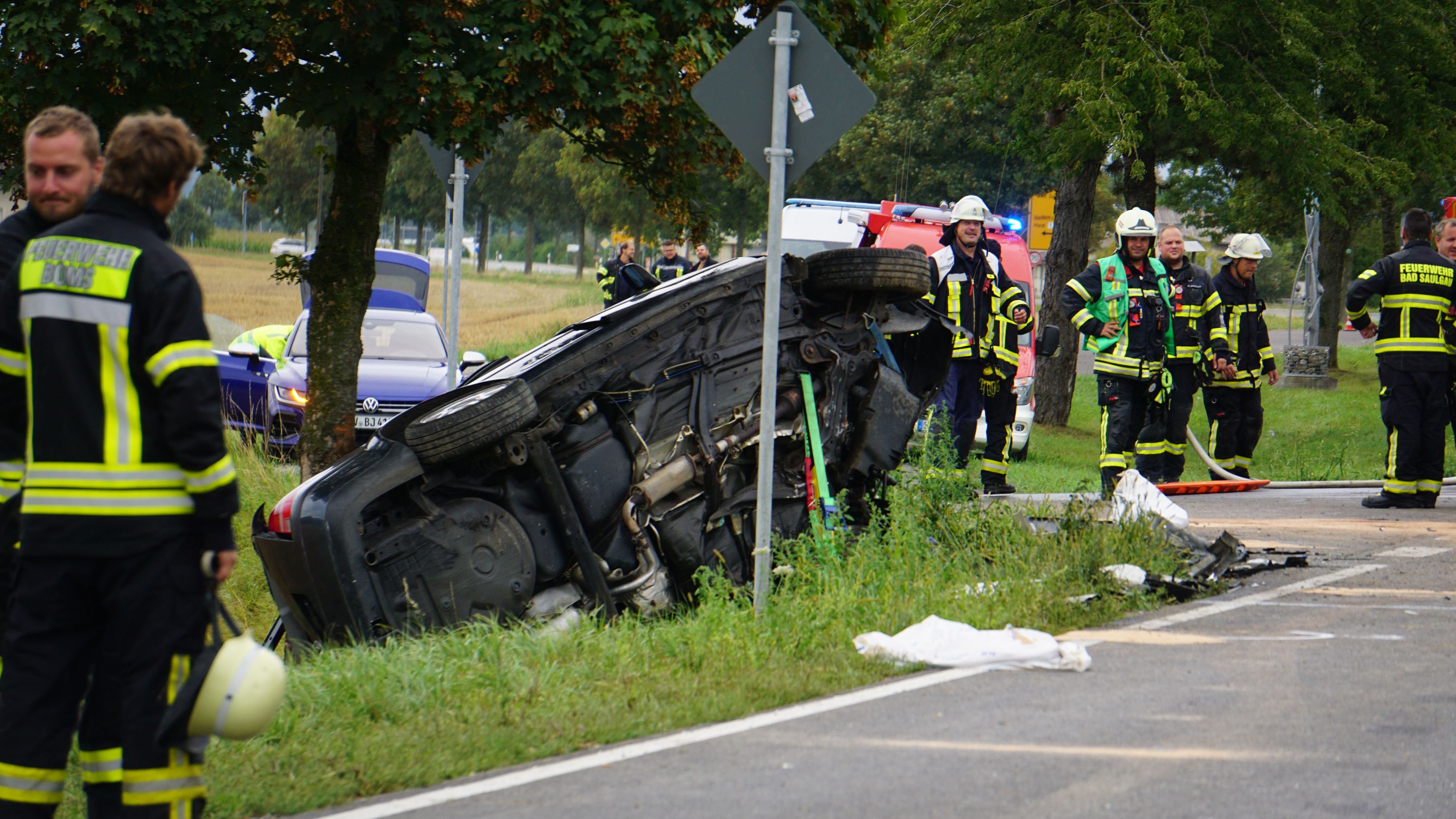 Frau kommt bei Unfall auf der B32 ums Leben