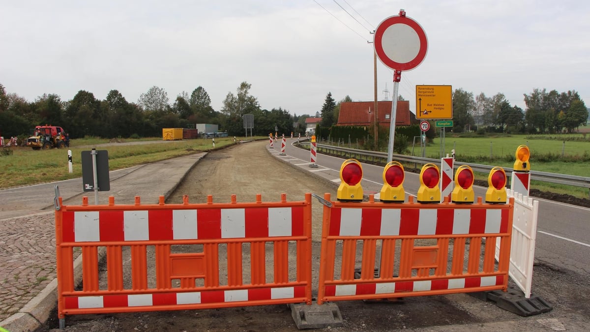Landesstraße bei Bad Wurzach gesperrt
