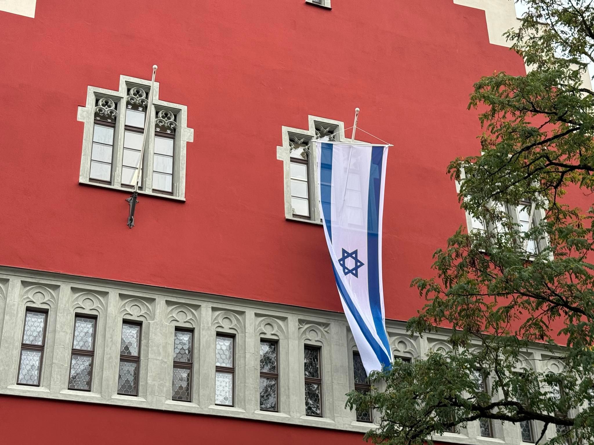 Ravensburg zeigt Flagge für Israel