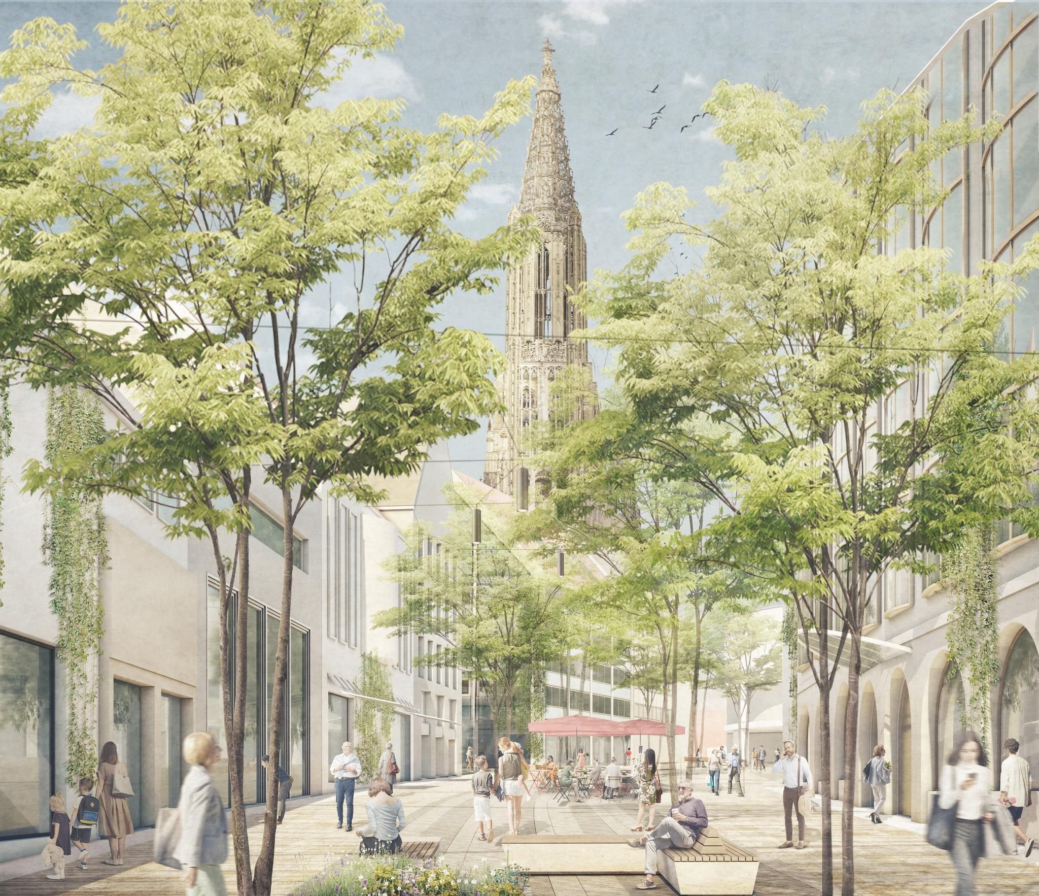 Neue Fußgängerzone in Ulm: Was neu gebaut wird