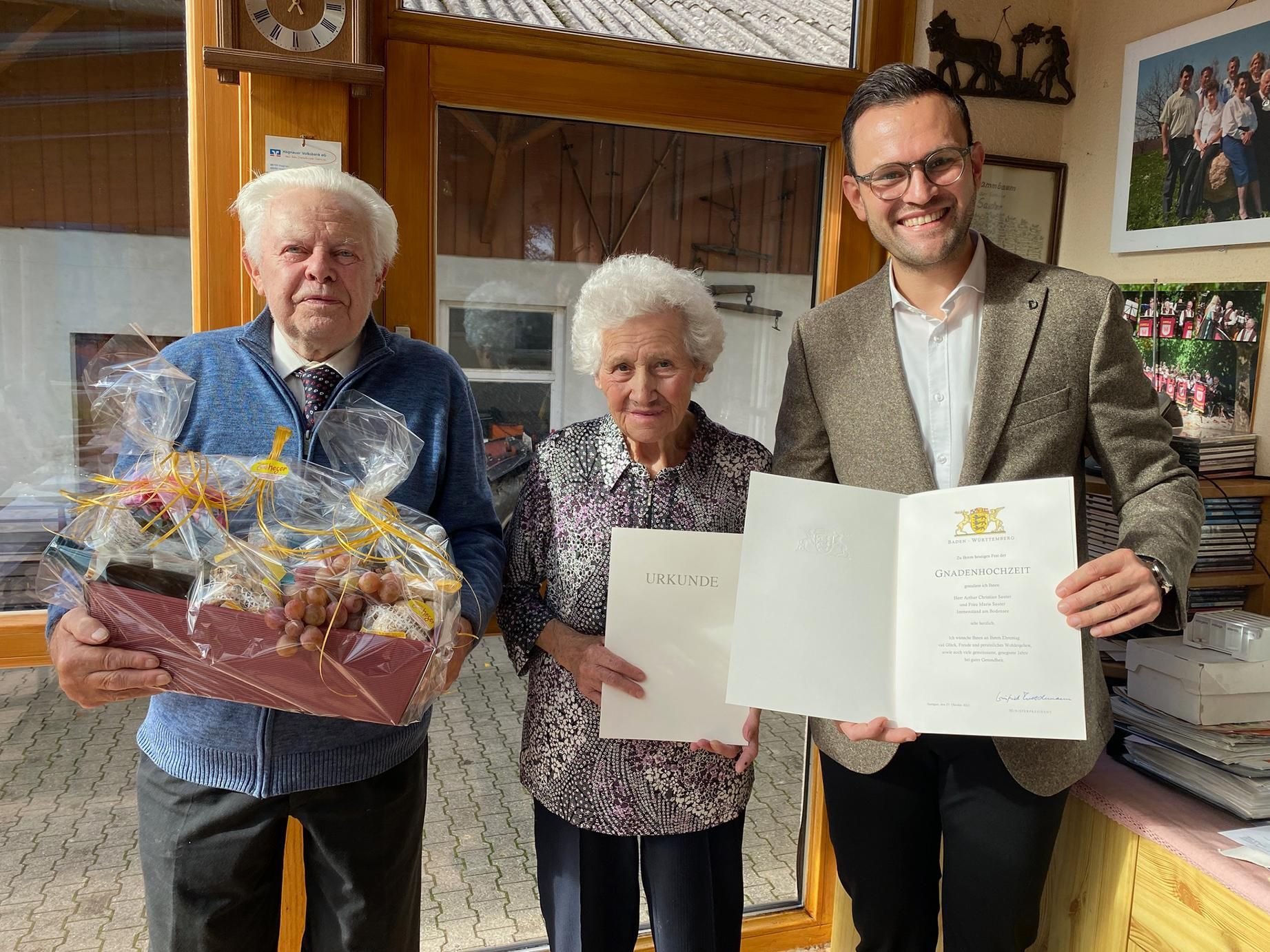 Immenstaad: Maria und Artur Sauter blicken auf 70 Ehejahre zurück