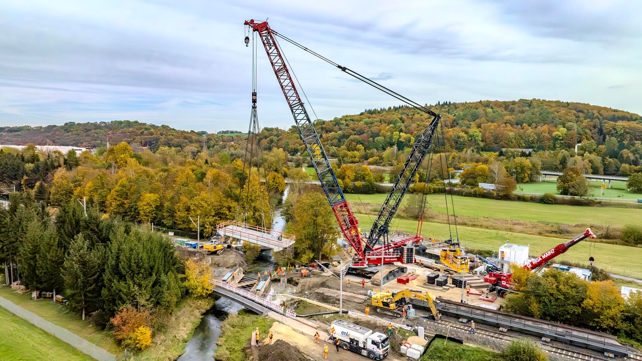 Biberach: Neue Eisenbahnbrücke über die Riß