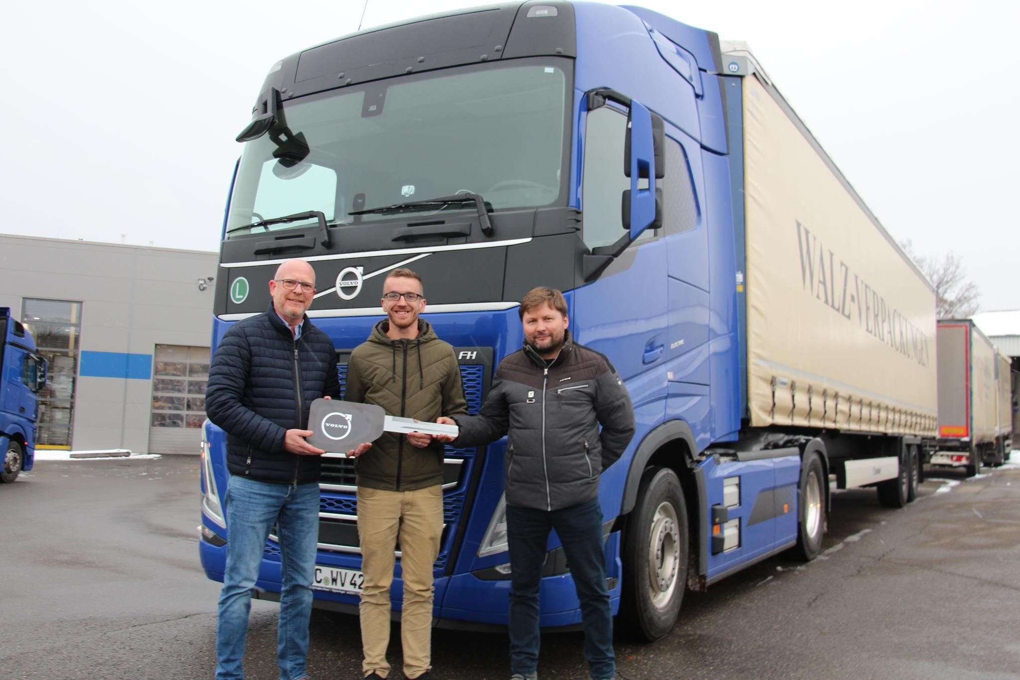 Verpackungsfirma Walz aus Ittenhausen hat ersten E-Lkw im Landkreis