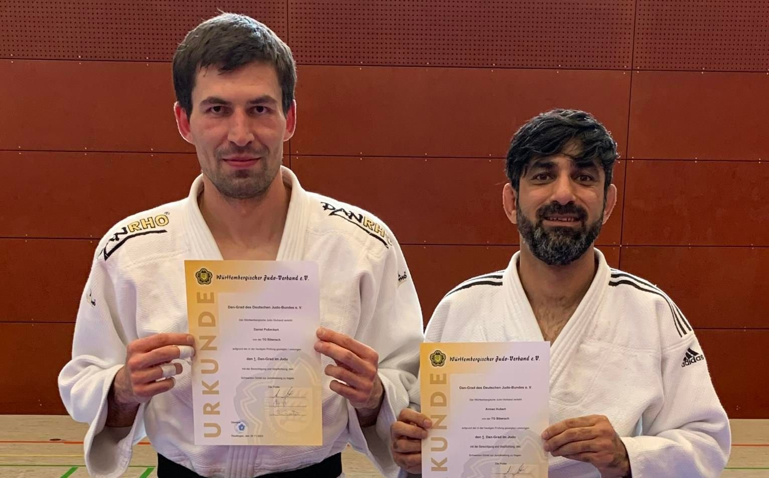 2 neue Judo DAN Träger