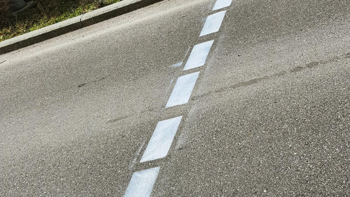 Verkehrszeichen in Aalen durchgestrichen