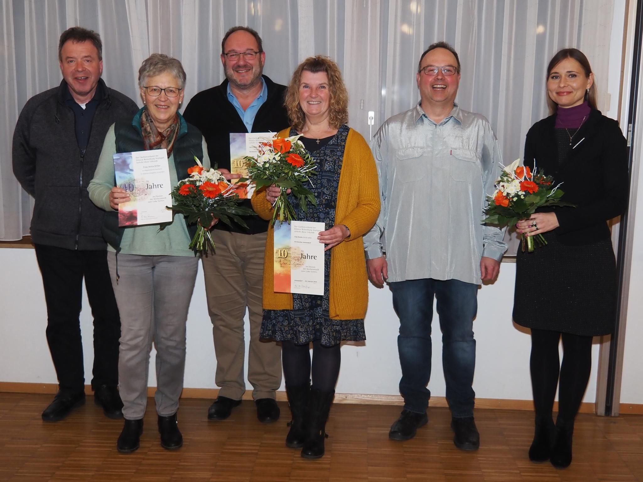 Katholischer Kirchenchor ehrt verdiente Mitglieder