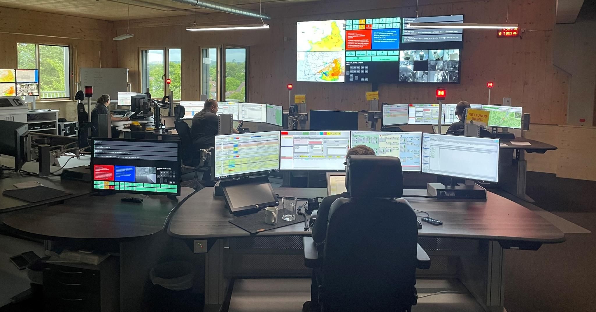 Eine der größten Leitstellen in Baden-Württemberg