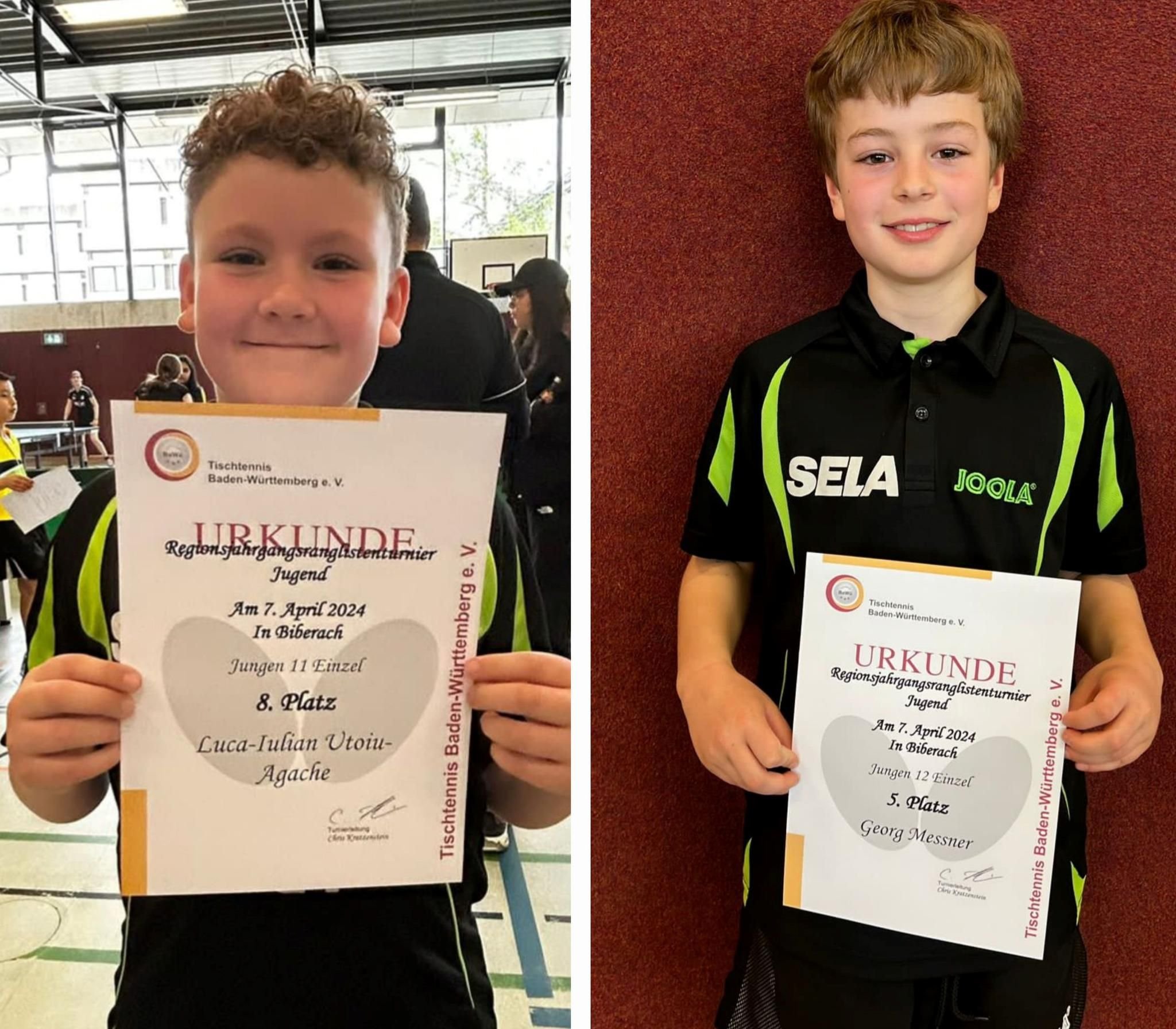 5. Platz für Georg Messner, 8. Platz für Luca Utoiu-Agache