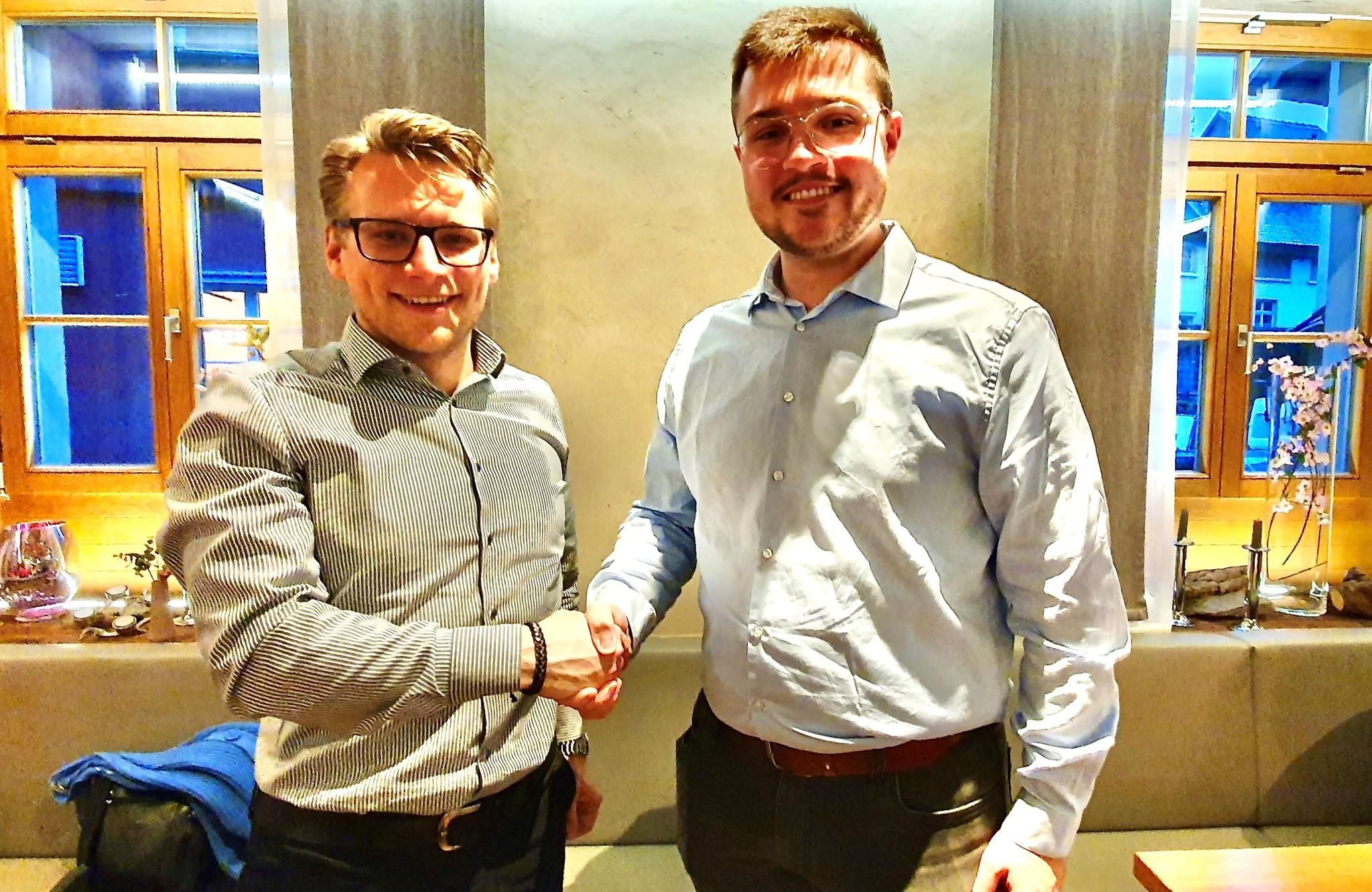 Daniel Funke übergibt JU-Vorsitz an Jakob Roth