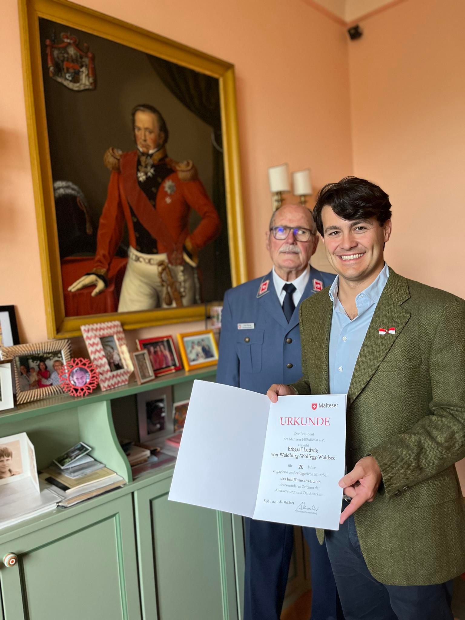 Erbgraf Ludwig erhält Ehrenamt-Verdienstmedaille
