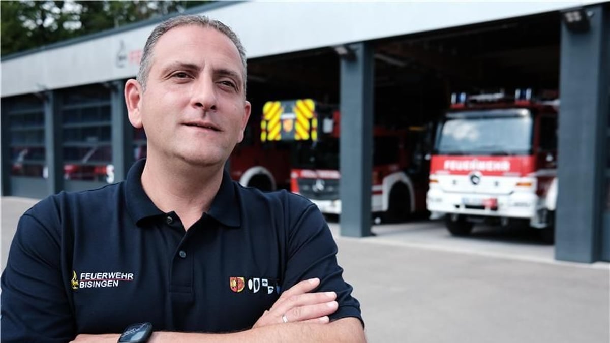 Er behielt die Nerven: Bisinger Feuerwehrchef im Interview
