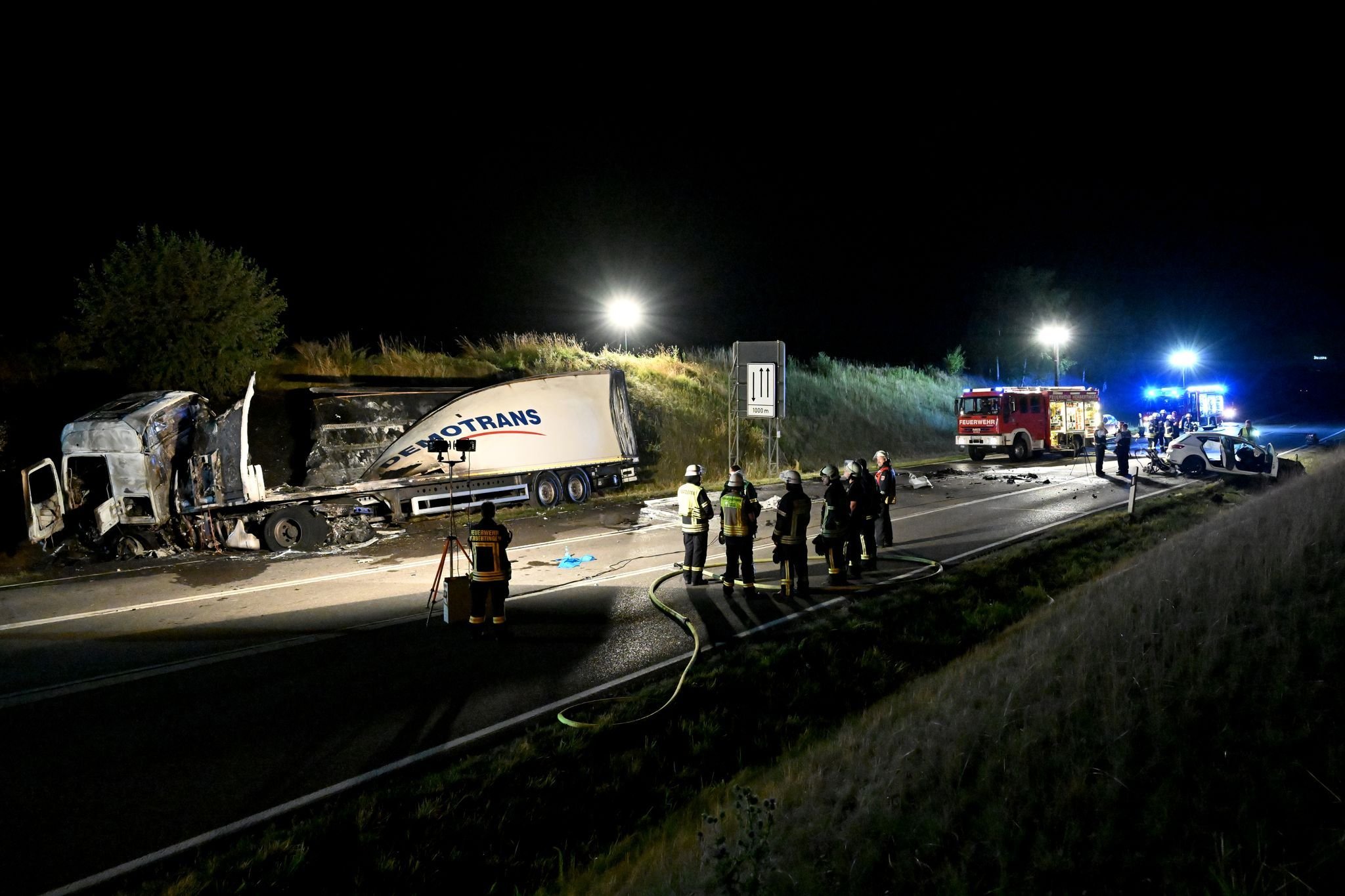 Junger Autofahrer stirbt bei Unfall auf B32 bei Herbertingen