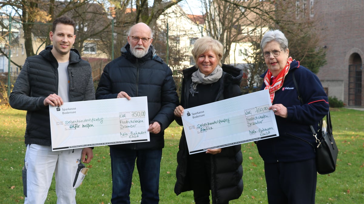 Maler Buhmann spendet 1500 Euro