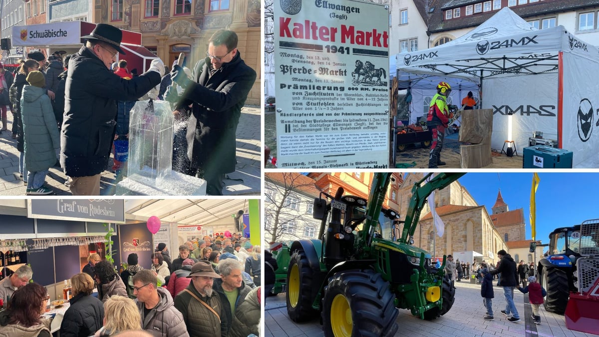 Kalter Markt zieht Besucher in Scharen nach Ellwangen